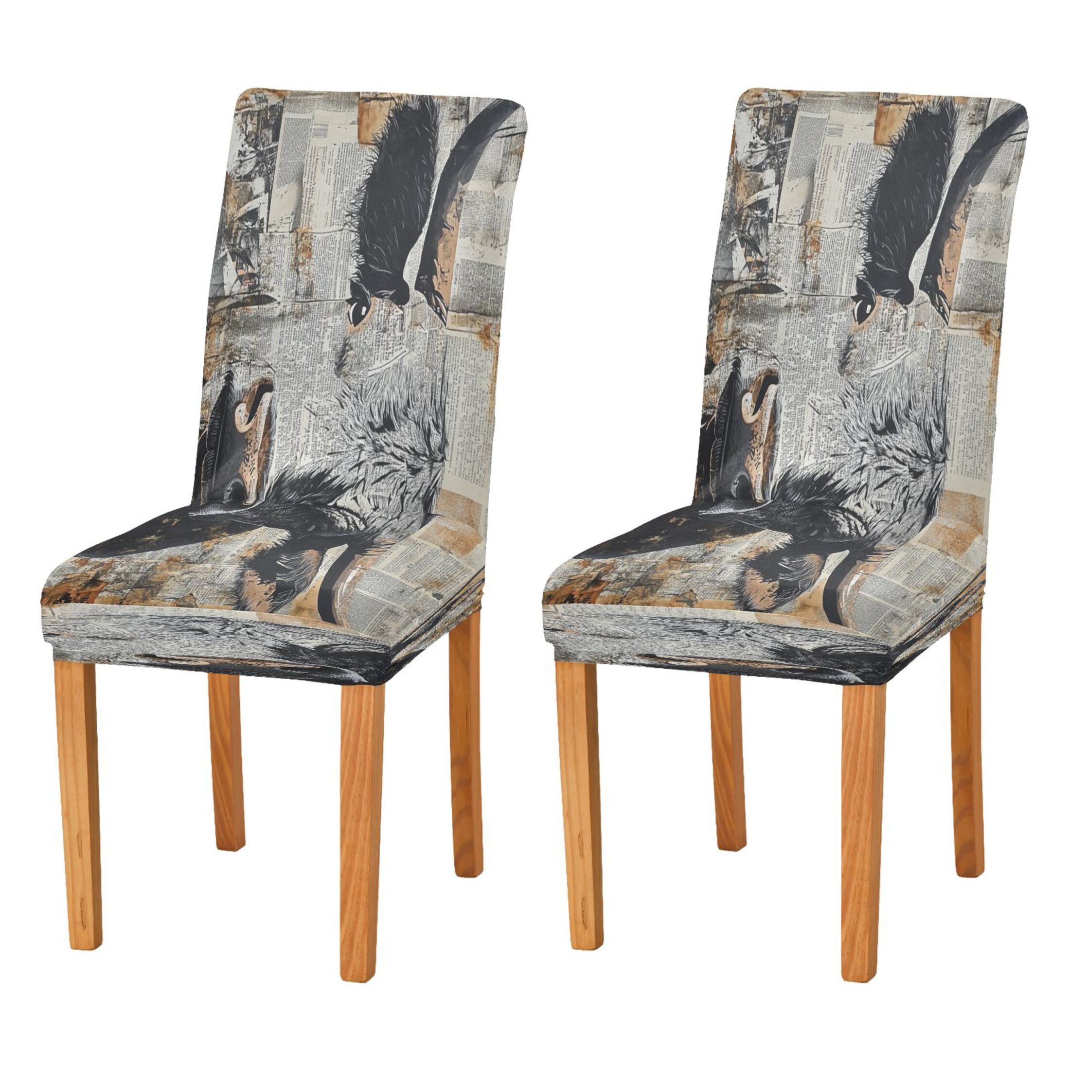 BZSMCE Chairs Slipcovers Dining Chair Covers Design Cowhide Pattern ...
