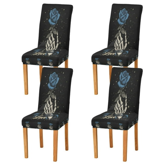 BZSMCE Chairs Slipcovers Dining Chair Covers Gothic Stardust Rose ...