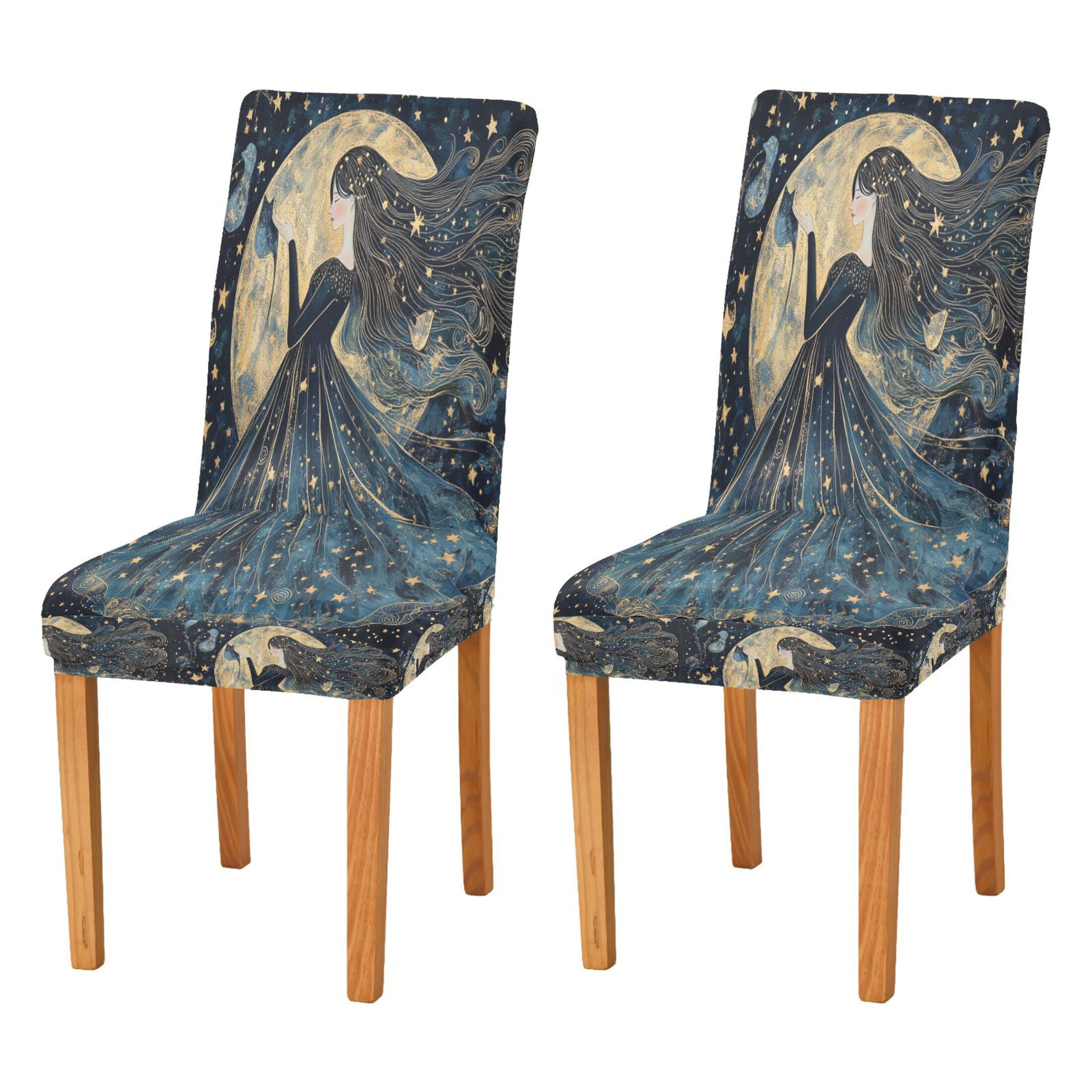 BZSMCE Chairs Slipcovers Dining Chair Covers Starlit Dancer Creative ...