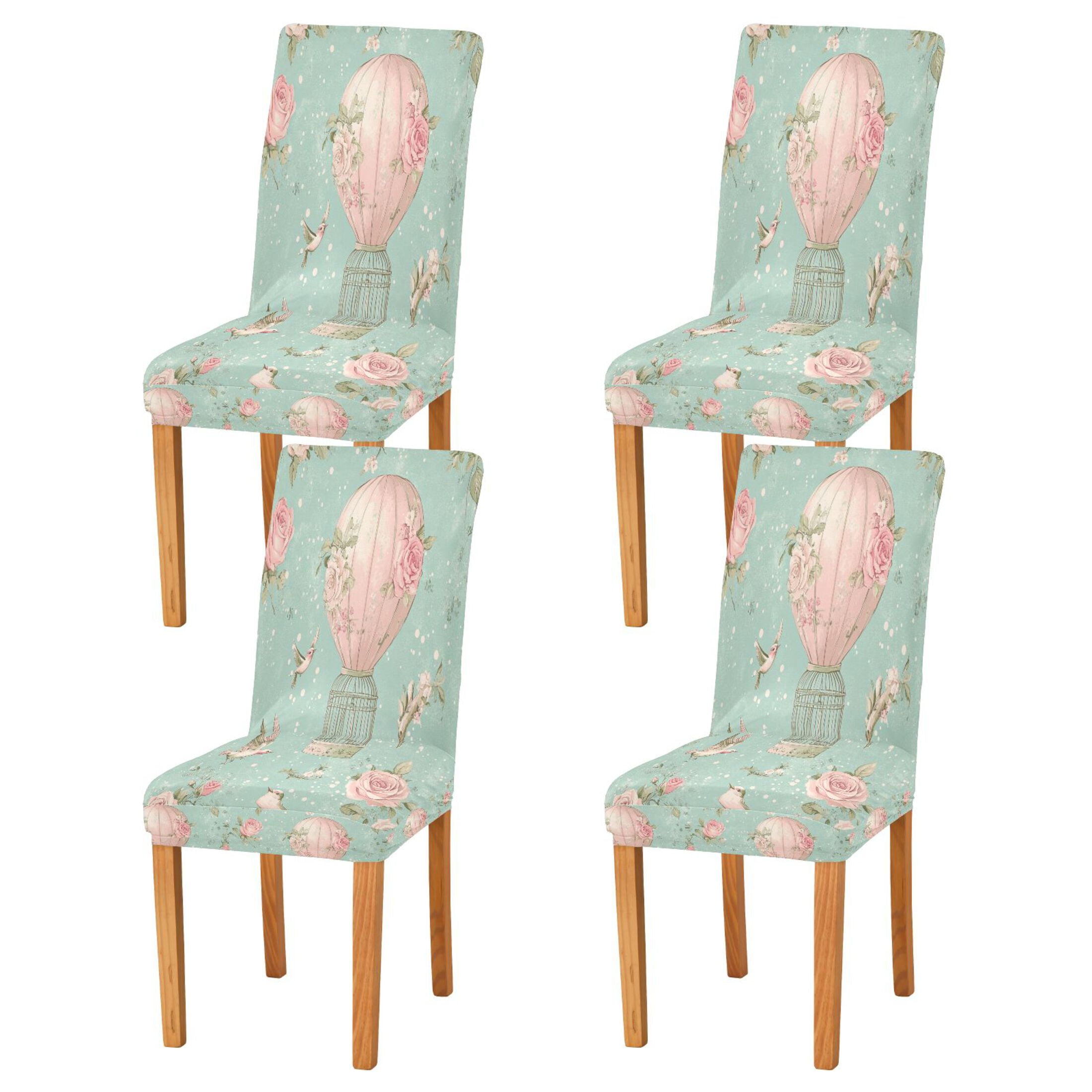 BZSMCE Chairs Slipcovers Dining Chair Covers Whimsical Floral ...