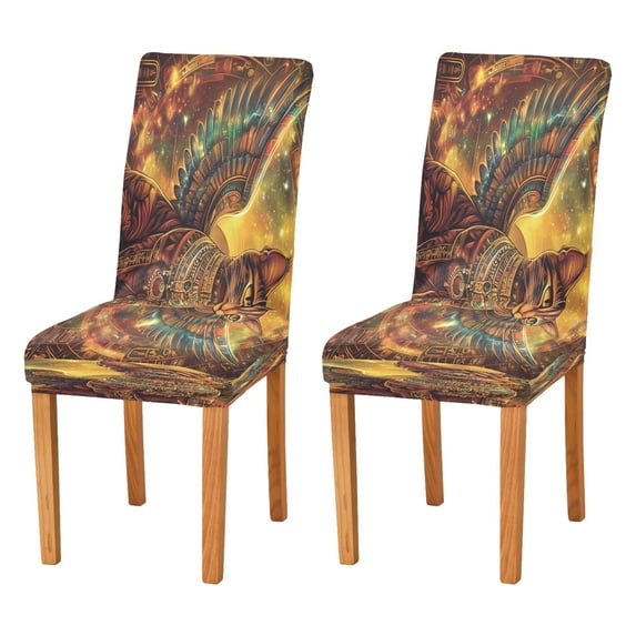 BZSMCE Chairs Slipcovers Dining Chair Covers Wing Cat Creative Pattern ...