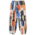 BZSMCE Chess Geometric Patterns Pattern Print Elastic Waist Jogger ...