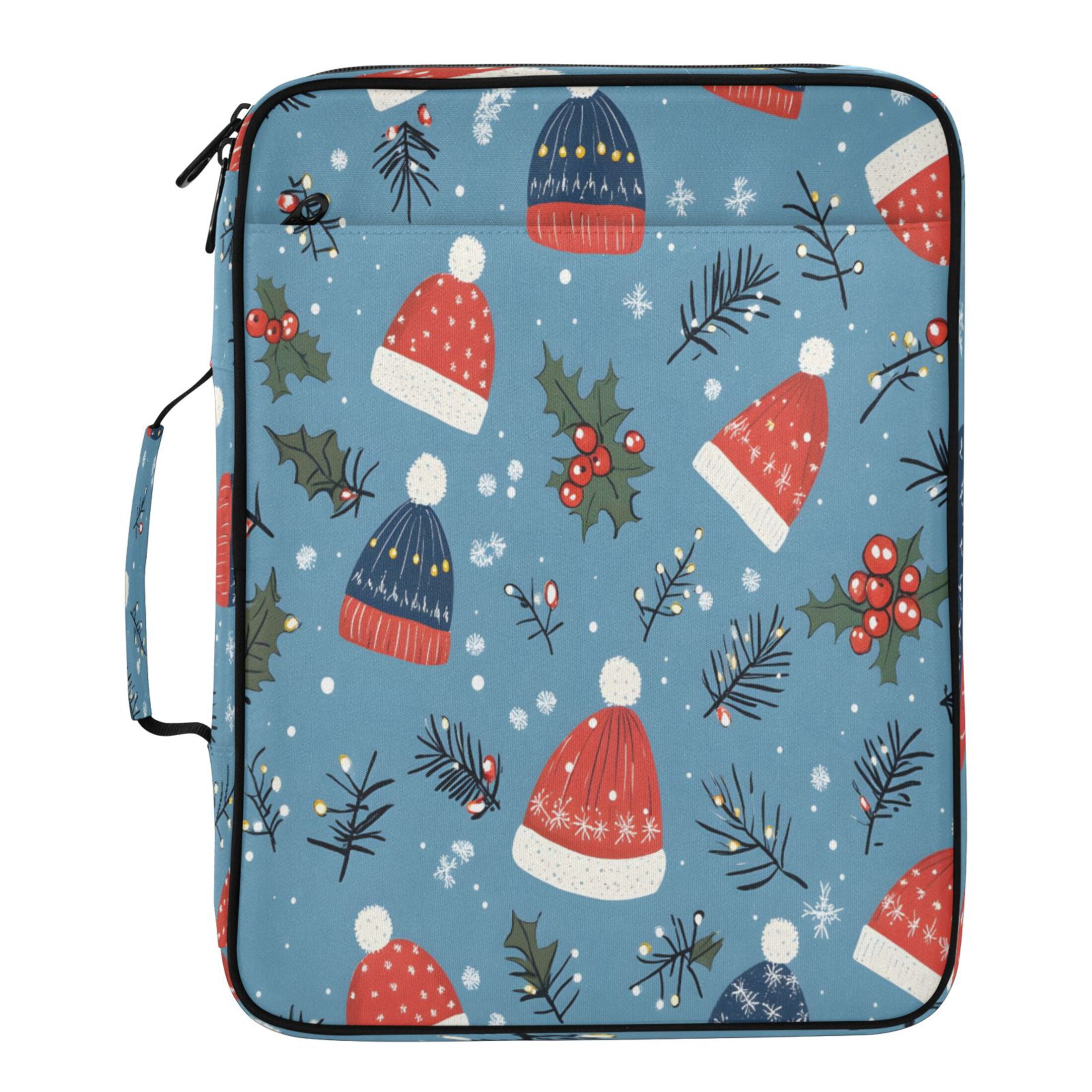 BZSMCE Christmas Hats Snow Holly Pattern Pattern Water-Resistant Filing ...