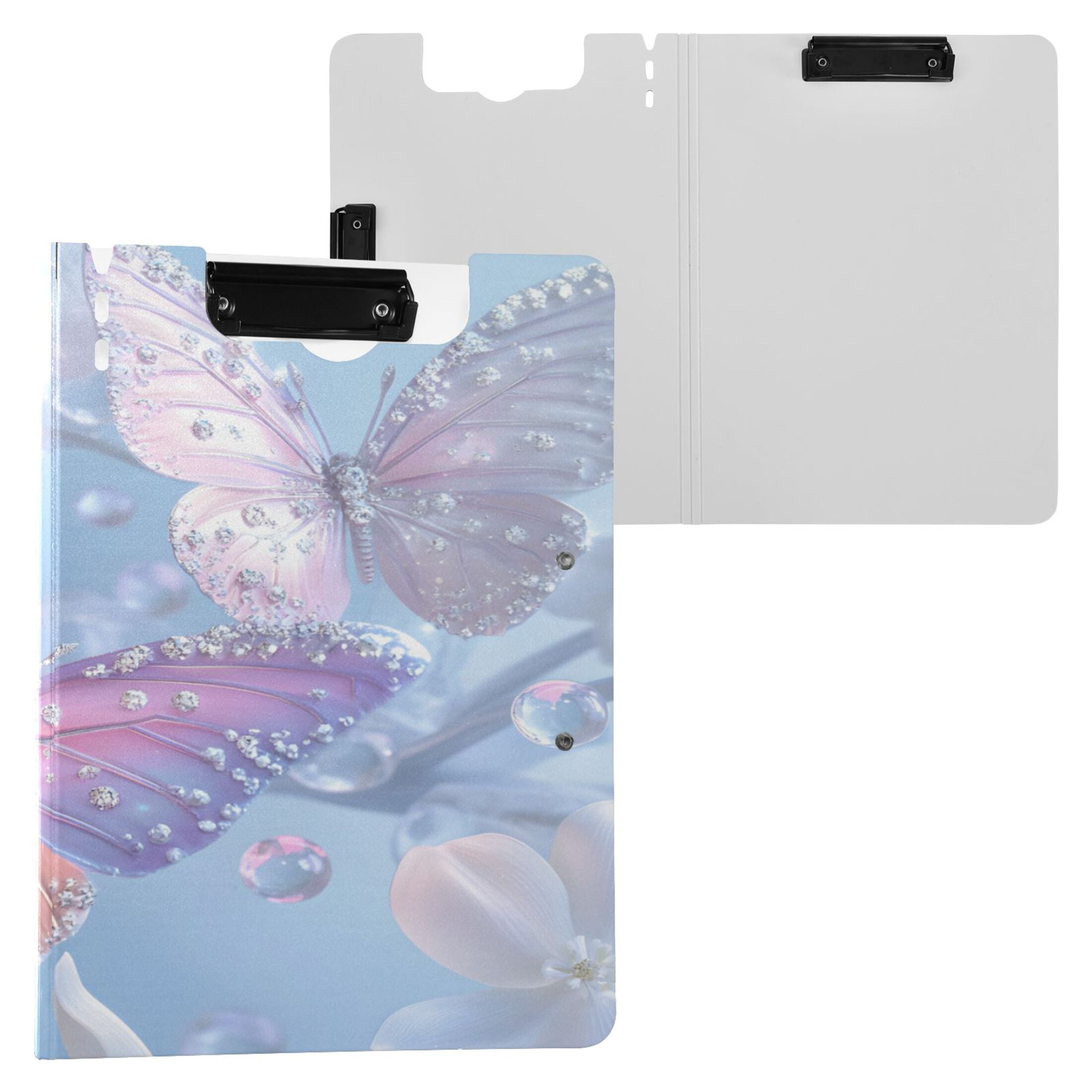 BZSMCE Clipboard Folder A4 Foldable Clipboards With Aqua Sparkle ...