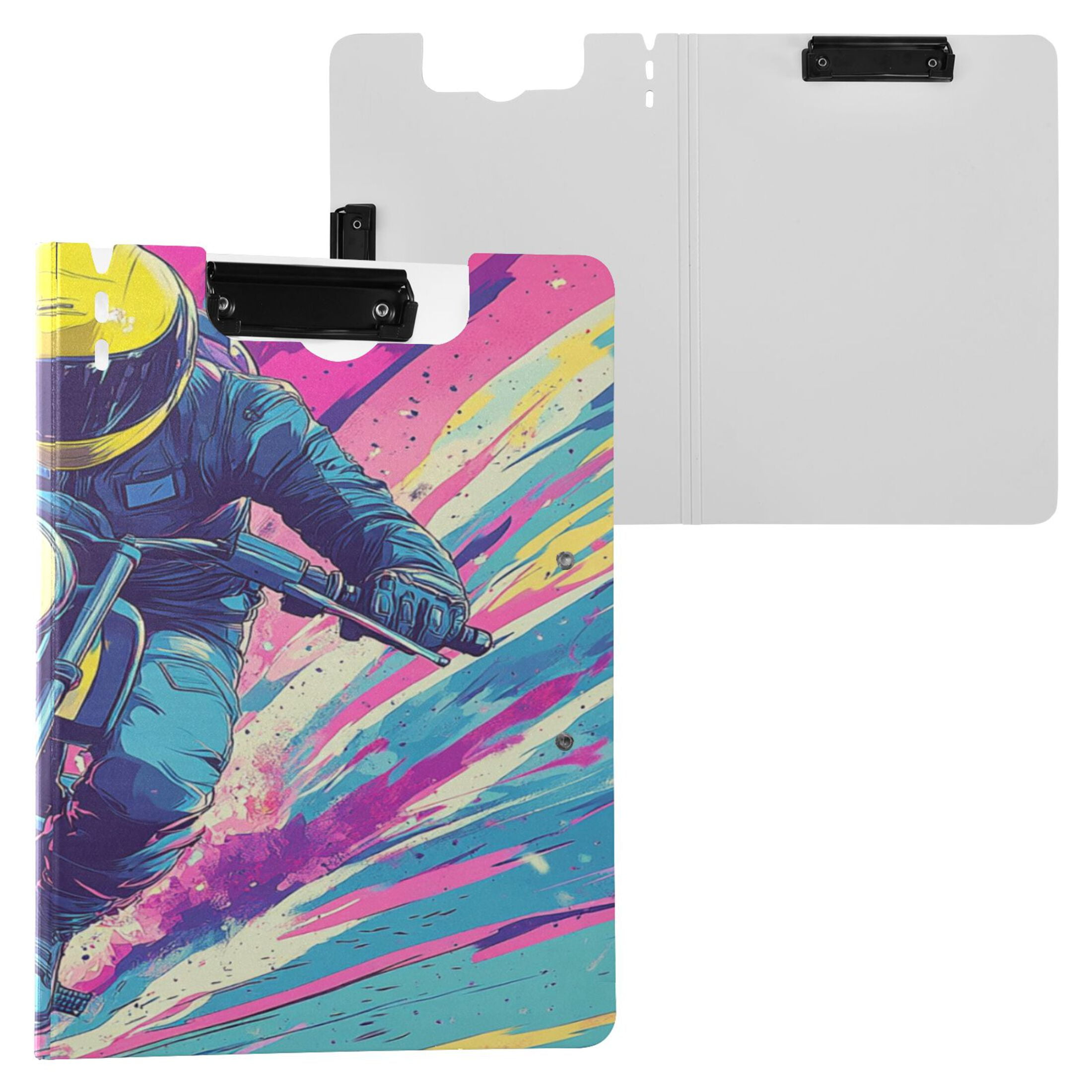 BZSMCE Clipboard Folder A4 Foldable Clipboards With Daring Ride Through ...
