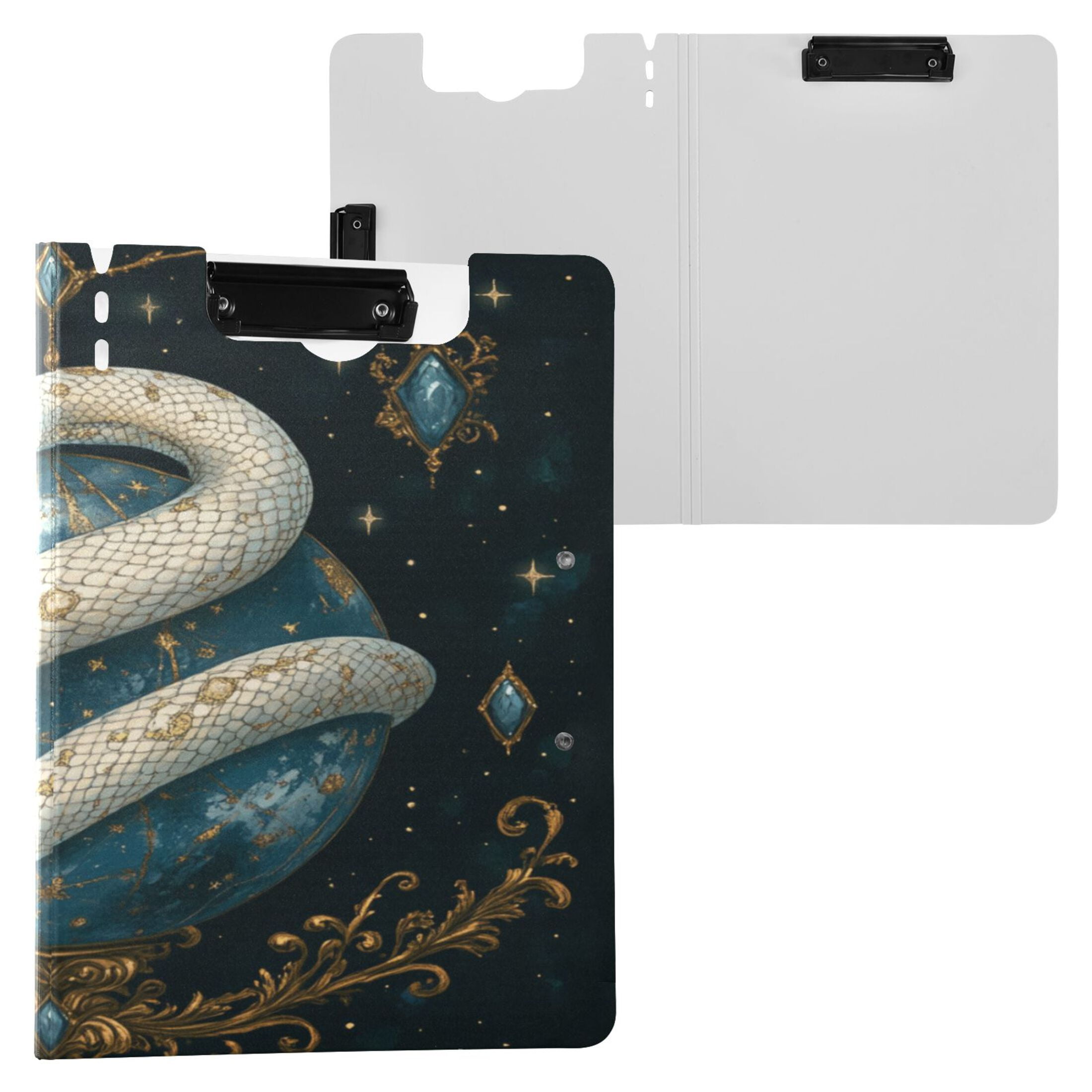 BZSMCE Clipboard Folder A4 Foldable Clipboards With Serpent Of The Cosmos Printed - Walmart.com