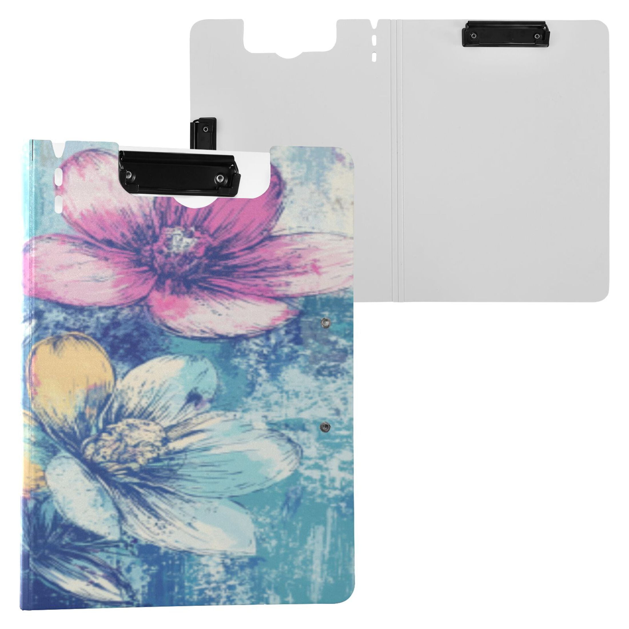 BZSMCE Clipboard Folder A4 Foldable Clipboards With Spring Blossom Printed - Walmart.com
