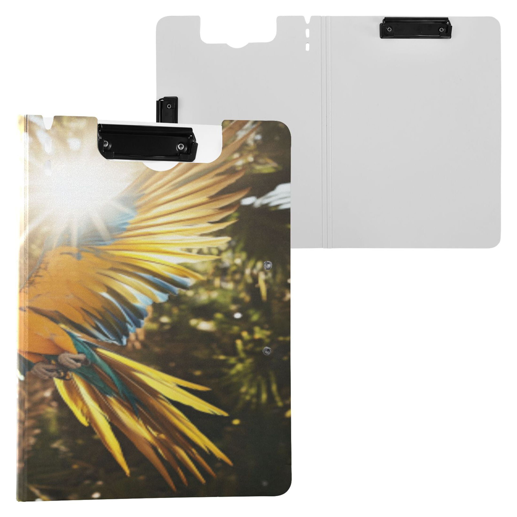 BZSMCE Clipboard Folder A4 Foldable Clipboards With Sunlit Parrot in ...