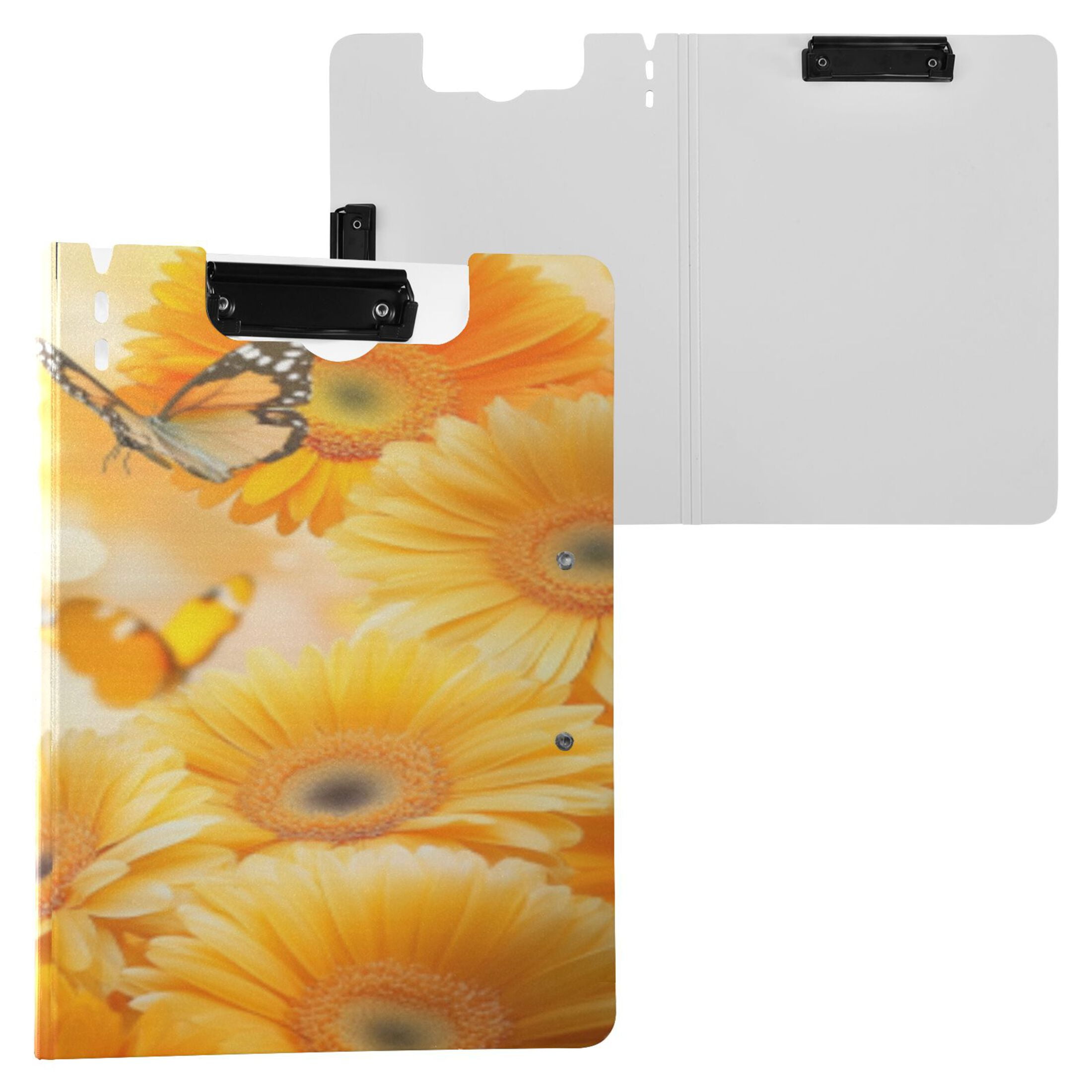 BZSMCE Clipboard Folder A4 Foldable Clipboards With Sunshine & Blossoms ...