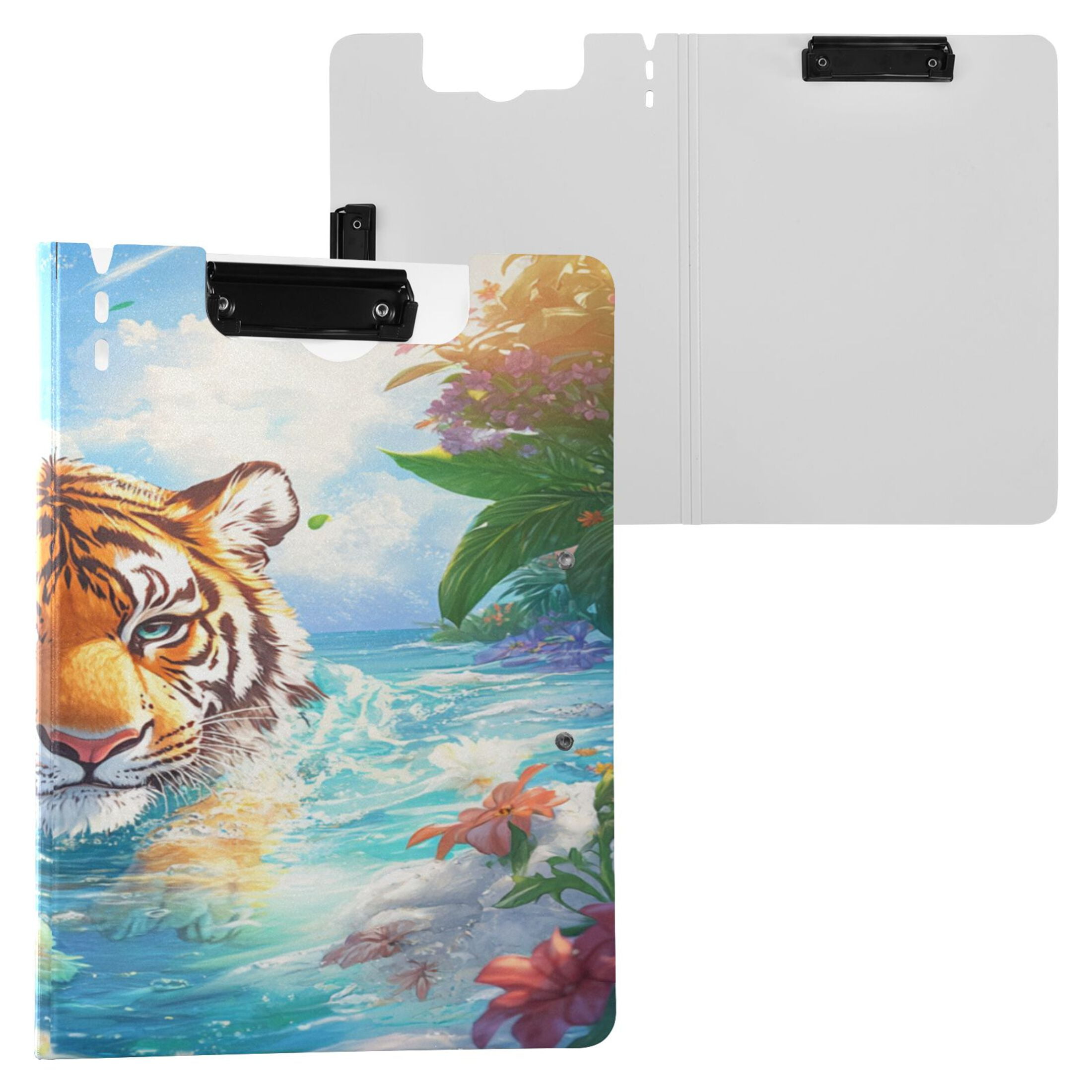 BZSMCE Clipboard Folder A4 Foldable Clipboards With Tiger’s Majestic ...