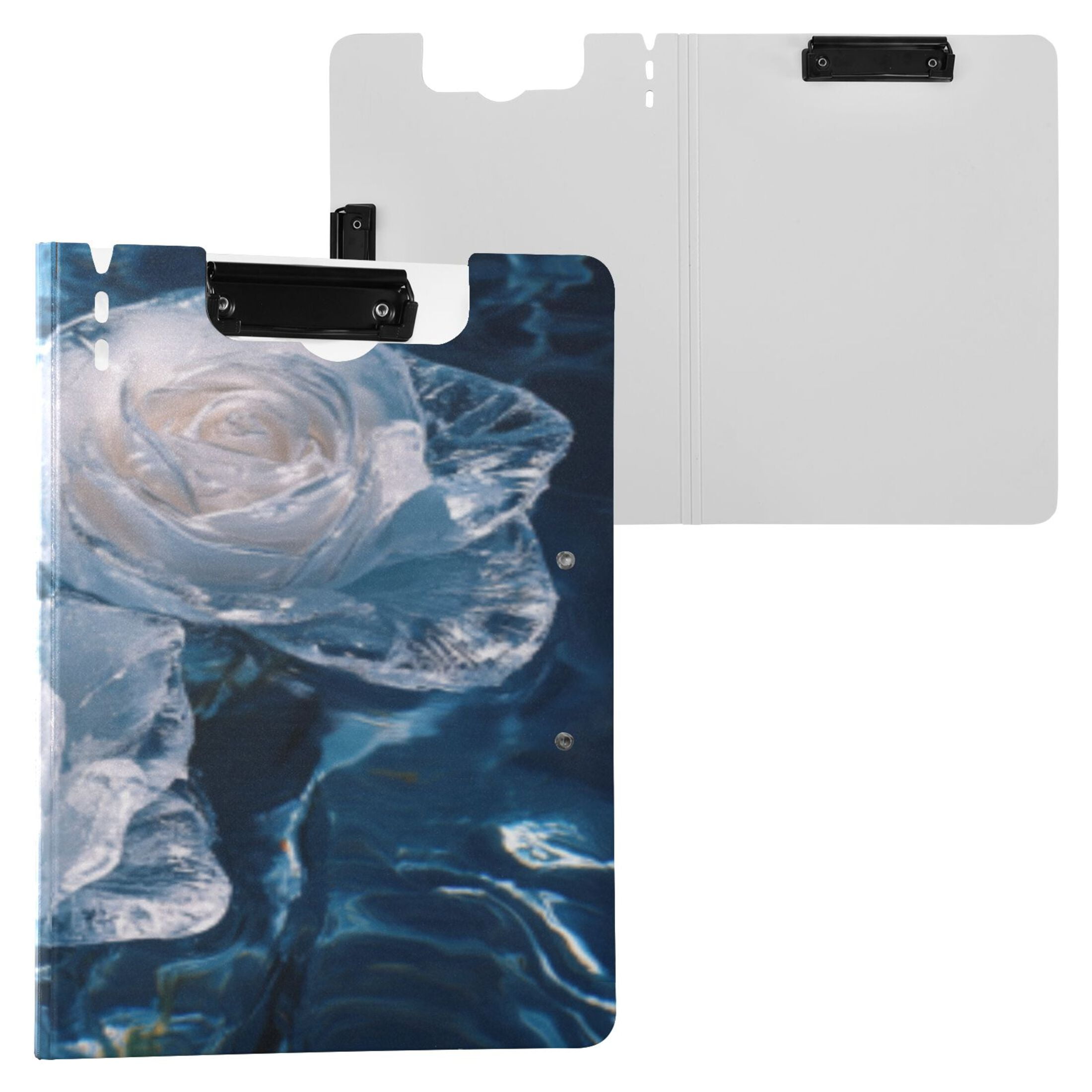 BZSMCE Clipboard Folder A4 Foldable Clipboards With White Rose Printed - Walmart.com