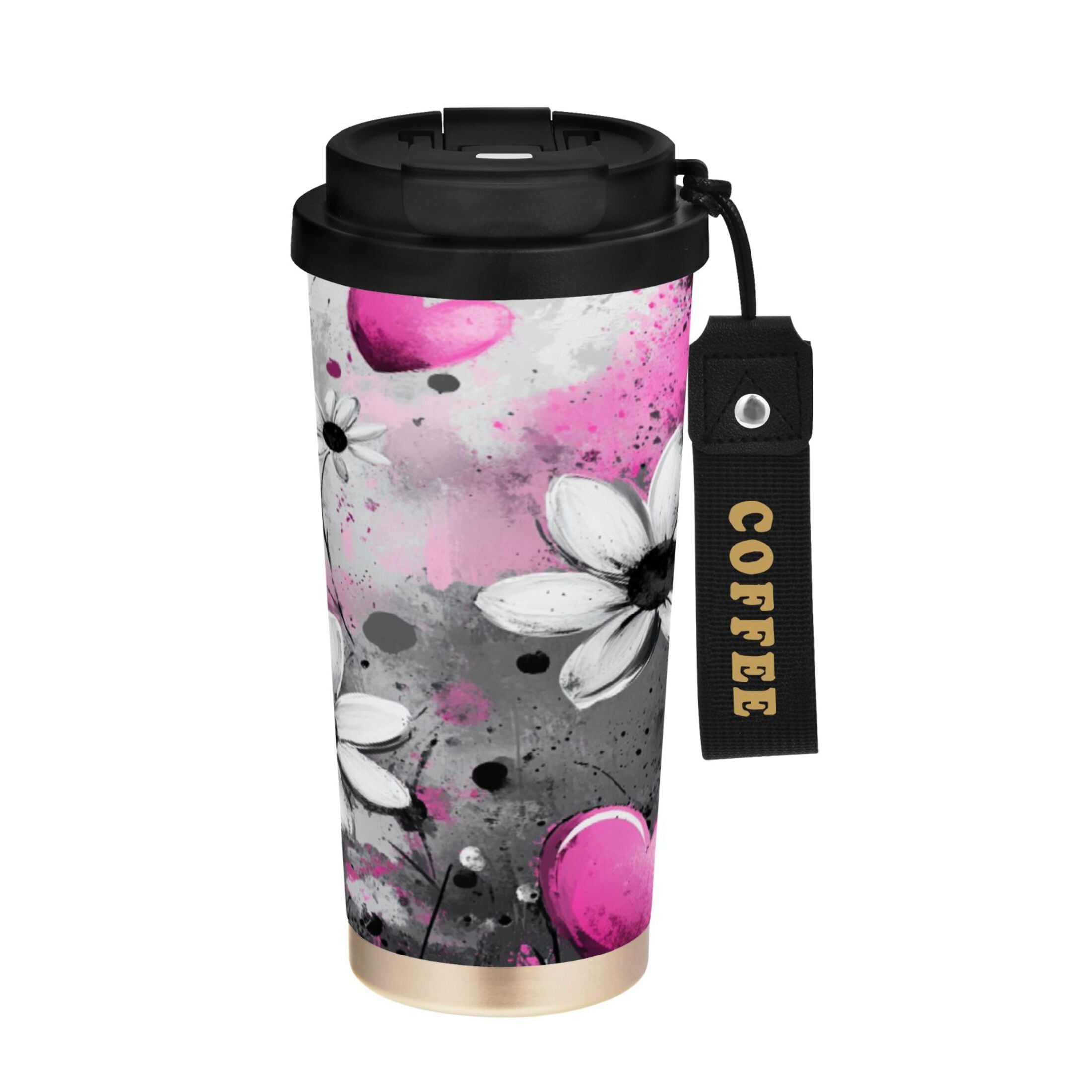 BZSMCE Coffe Bottles Stainless Steel Water Bottle With Fasshion ...