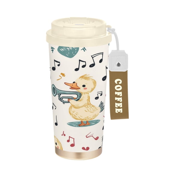 BZSMCE Coffe Bottles Stainless Steel Water Bottle With Fasshion Duck ...