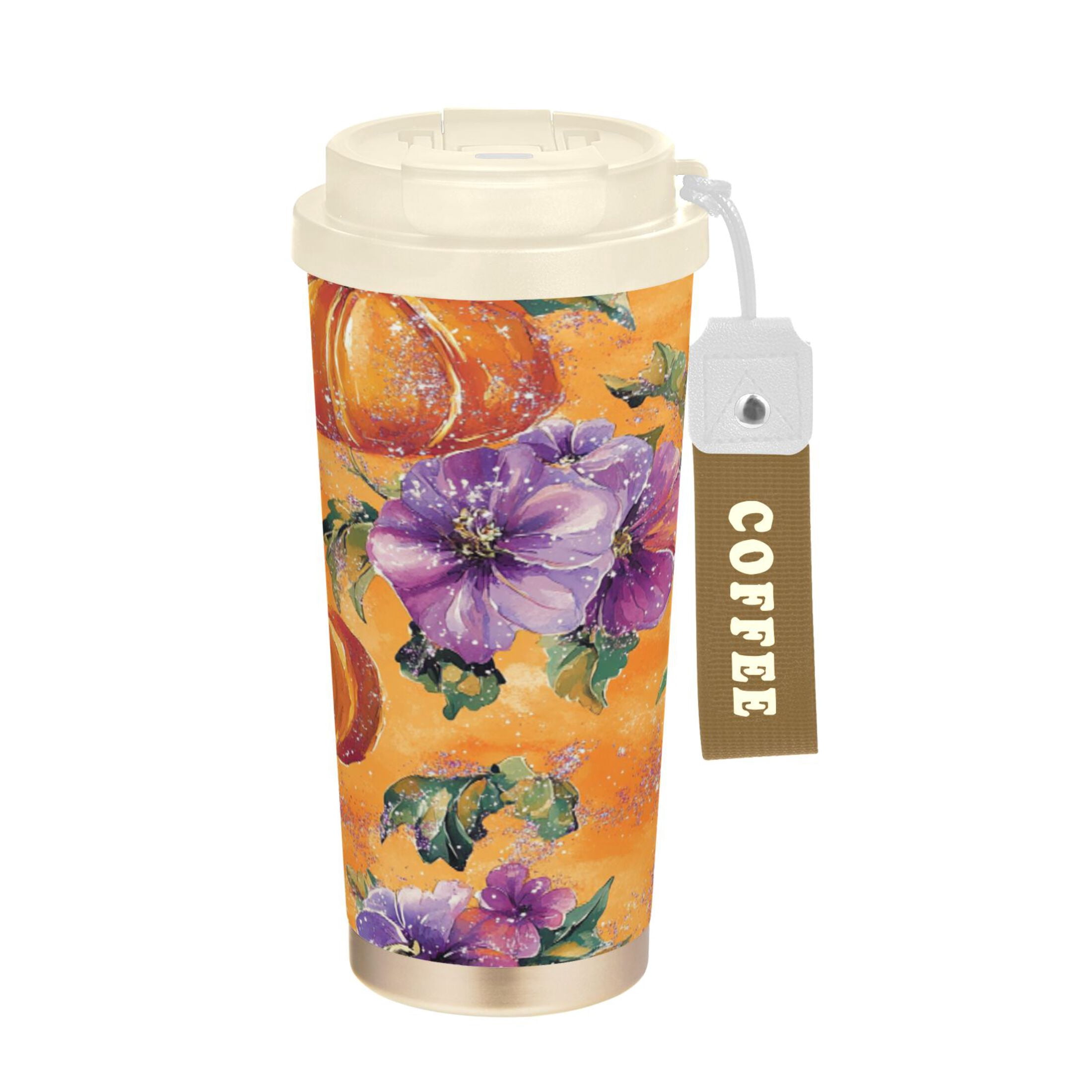 BZSMCE Coffe Bottles Stainless Steel Water Bottle With Fasshion Festive ...