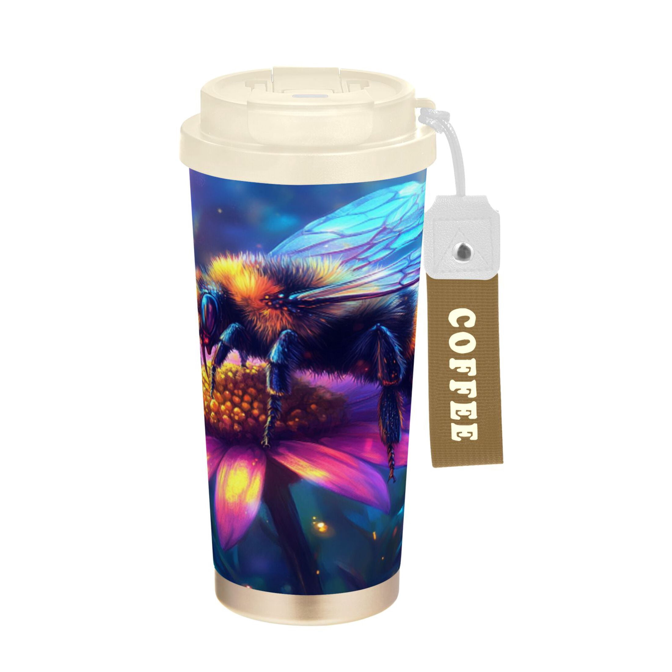 BZSMCE Coffe Bottles Stainless Steel Water Bottle With Fasshion ...