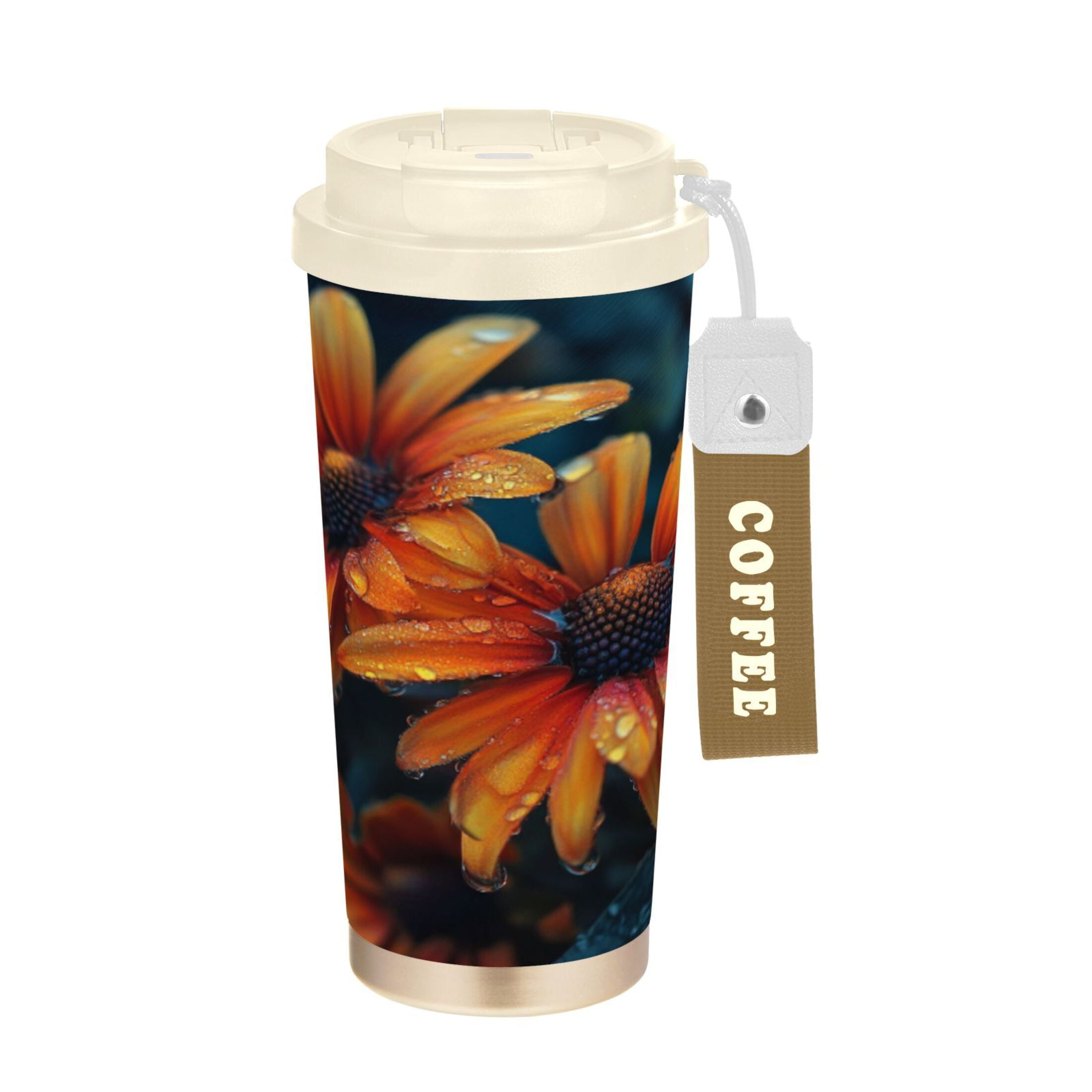 BZSMCE Coffe Bottles Stainless Steel Water Bottle With Fasshion Orning ...