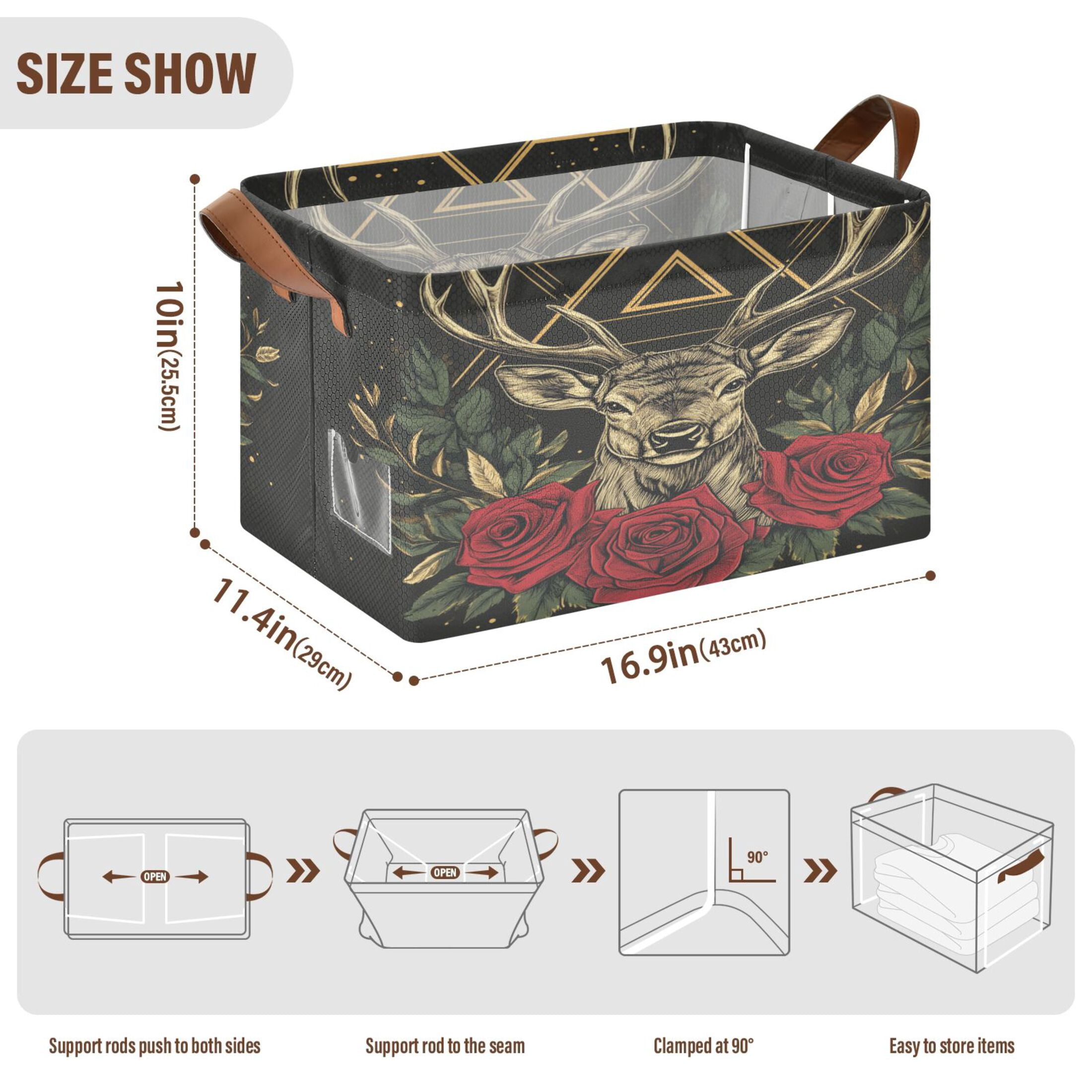 BZSMCE Collapsible Fabric Cube Storage Bins Ffyy3_design_an_emblem ...