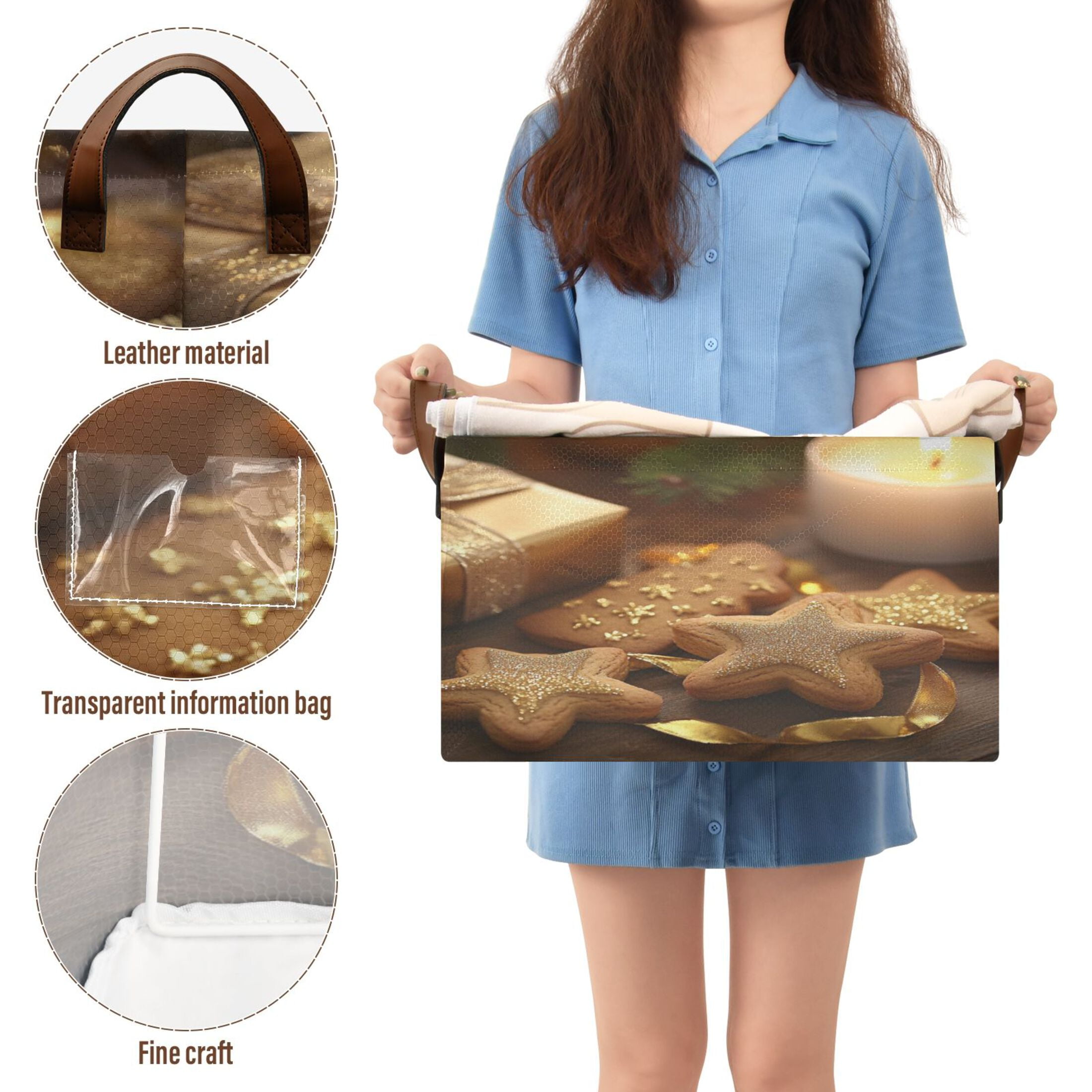 BZSMCE Collapsible Fabric Cube Storage Bins Star Cookike Gift and ...