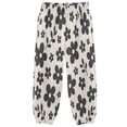 BZSMCE Color Block Flowers Pattern Print Elastic Waist Jogger Pants ...