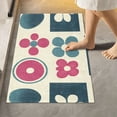 BZSMCE Color Tile White Pattern Pattern Pattern 2-Piece Non-Slip ...