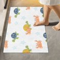 BZSMCE Crab Turtle Pattern Pattern 2-Piece Non-Slip Absorbent Bathroom ...