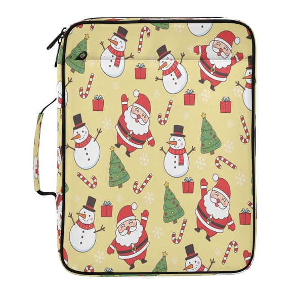 BZSMCE Cute Santa Claus Snowman Pattern Pattern Water-Resistant Filing ...