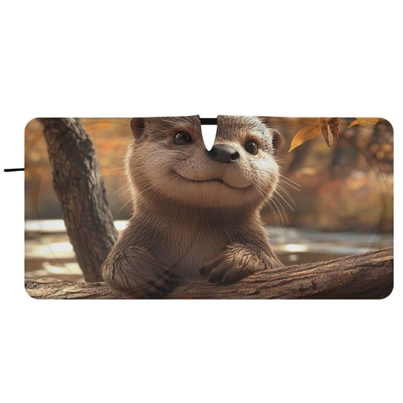 BZSMCE Cute Wilderness Explorer Shade Foldable UV Protection for Car ...
