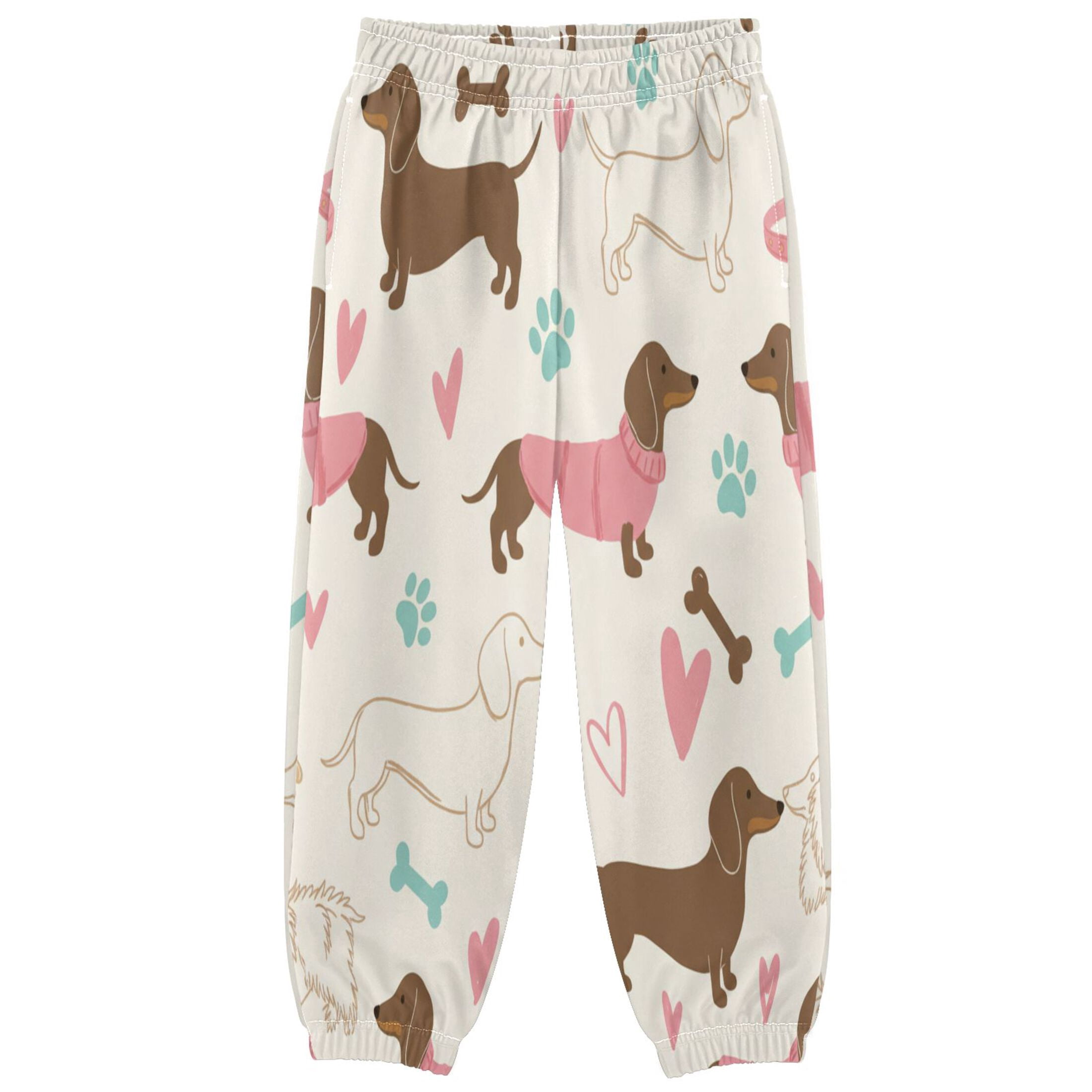 BZSMCE Dachshund Print Elastic Waist Jogger Pants Lightweight Wind ...