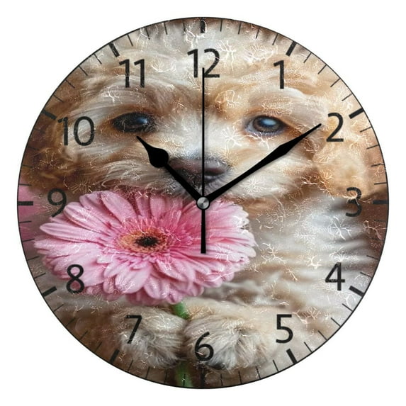 BZSMCE Decorative Wall Clock Size：25cm Blossom Buddy Pattern - Walmart.com
