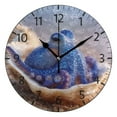 BZSMCE Decorative Wall Clock Size：25cm Shell Snug Pattern - Walmart.com