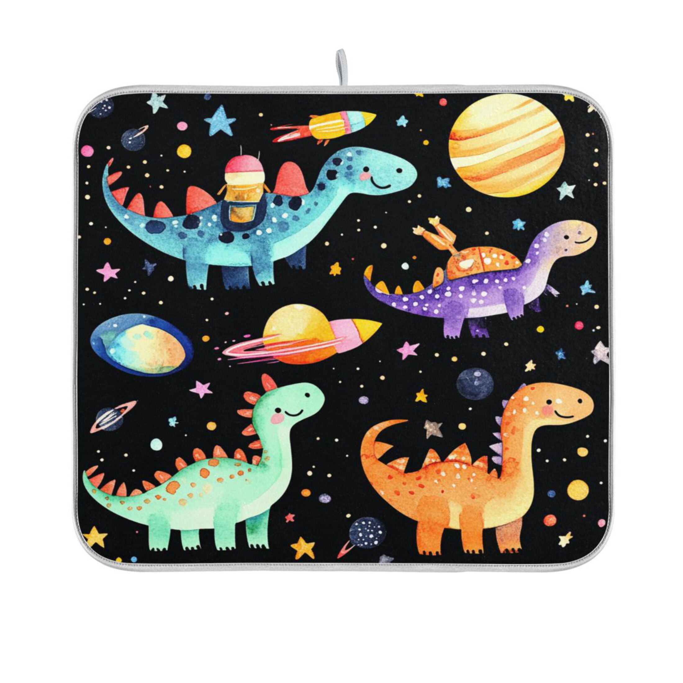 BZSMCE Dish Drying Mat Colorfull Dinosaur Design Drying Mats - Walmart.com