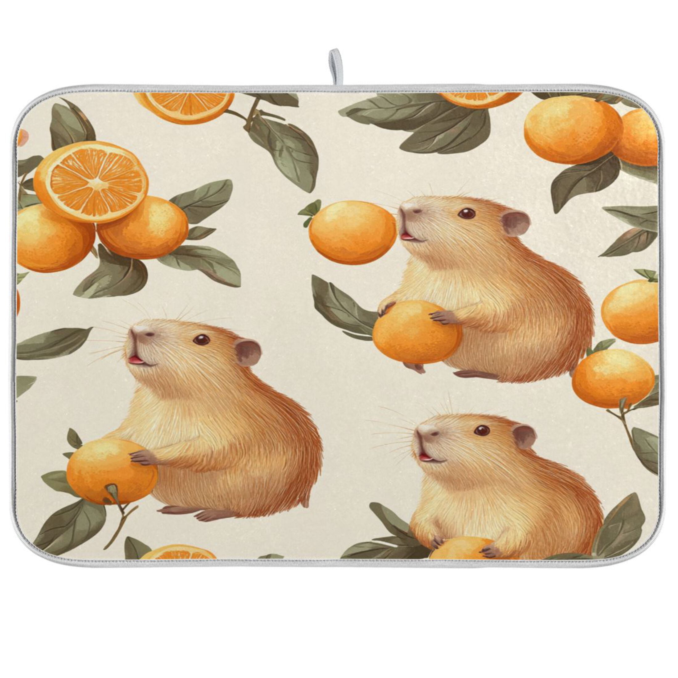 BZSMCE Dish Drying Mat Orange Mice Design Drying Mats - Walmart.com