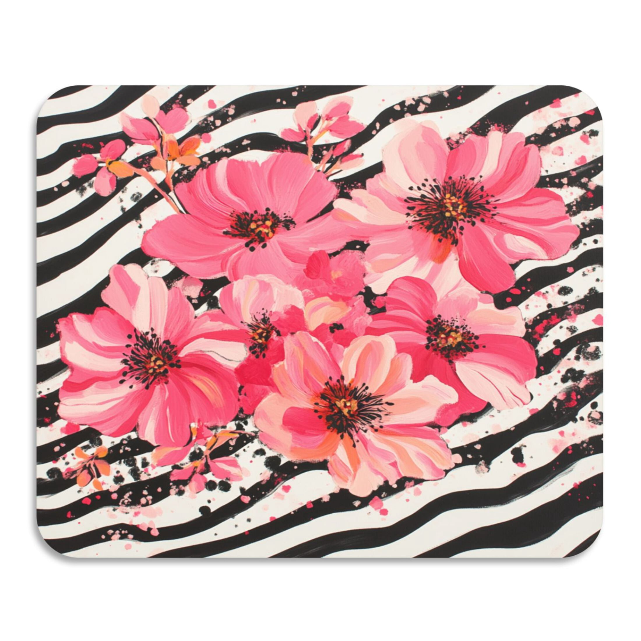 BZSMCE Dish Drying Mats Diatom Blossom Serenade Creativity Pattern Mud ...