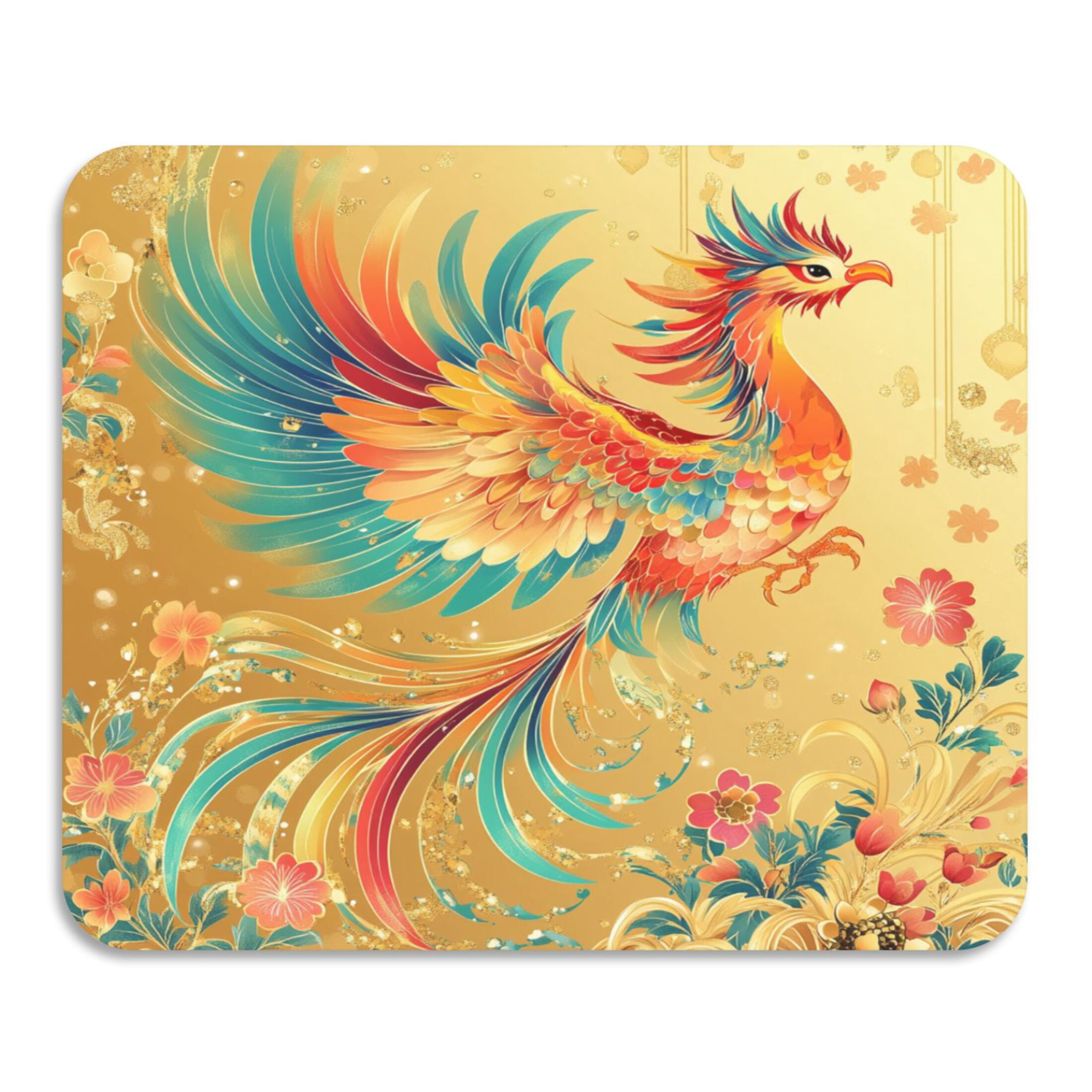 BZSMCE Dish Drying Mats Diatom Colorful Phoenix Creativity Pattern Mud ...