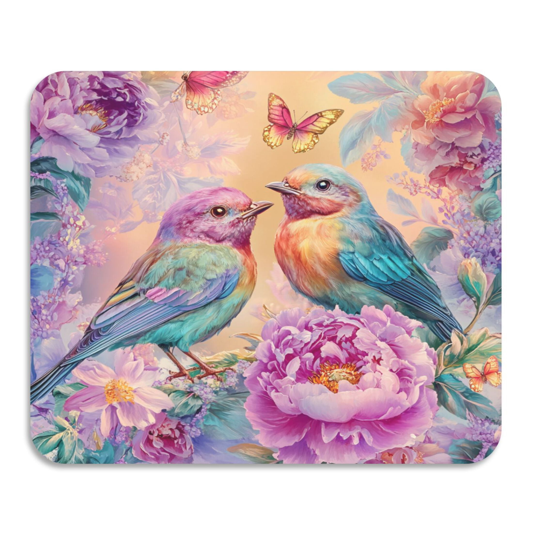 BZSMCE Dish Drying Mats Diatom Cute Birds and Flowers Creativity ...