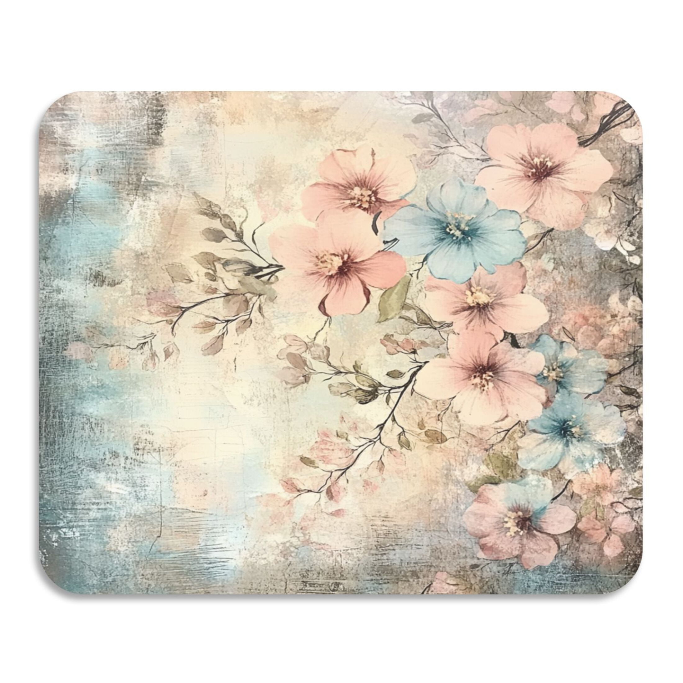 BZSMCE Dish Drying Mats Diatom Delicate Blossoms on Soft Canvas Creativity Pattern Mud Drain Pad ...