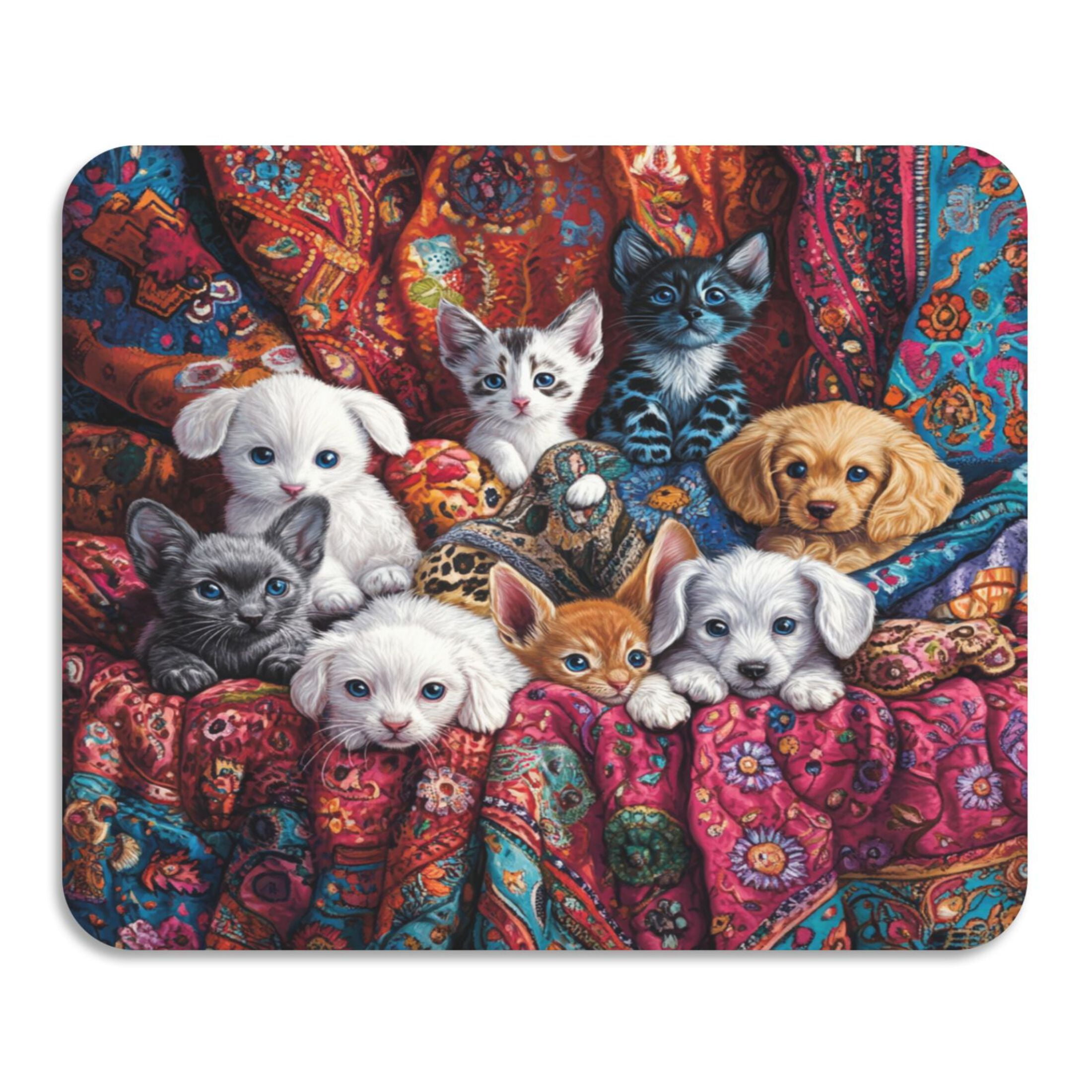 BZSMCE Dish Drying Mats Diatom He Purrfect Playmates Creativity Pattern ...