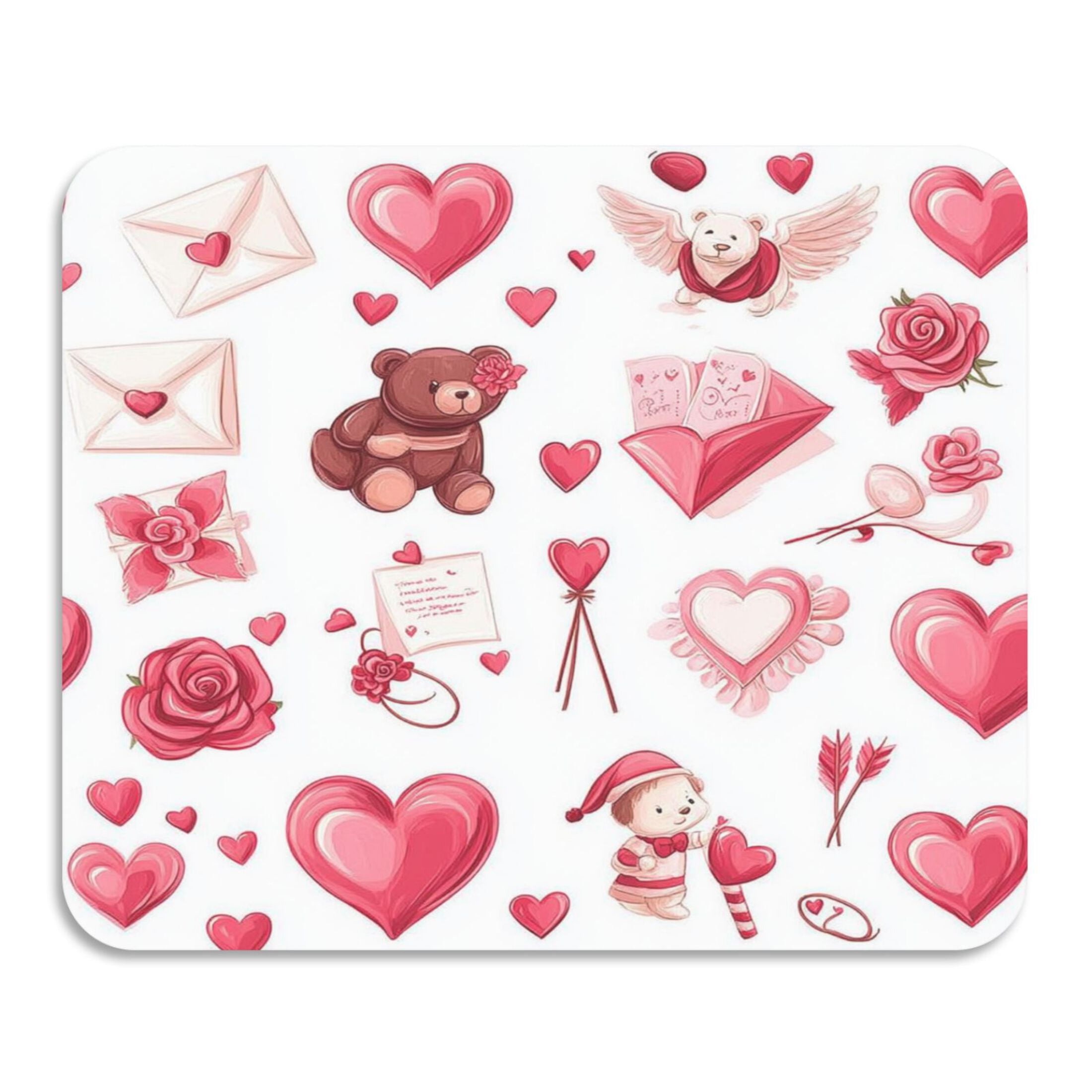 BZSMCE Dish Drying Mats Diatom Love's Sweet Token Creativity Pattern ...