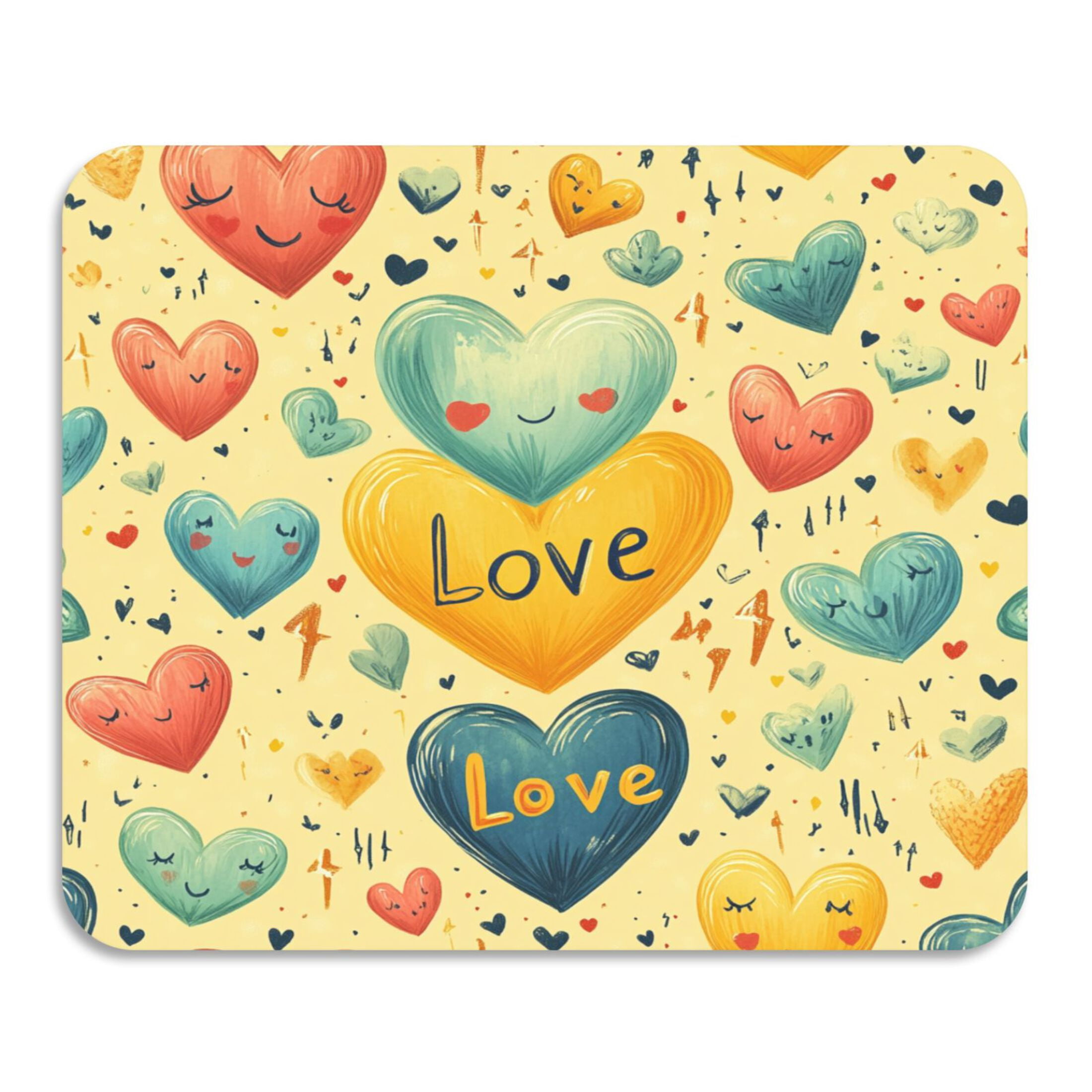 BZSMCE Dish Drying Mats Diatom Oyful Affection Creativity Pattern Mud ...