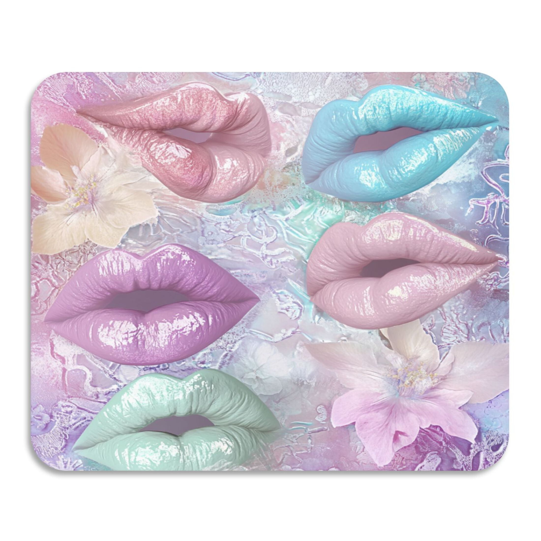 BZSMCE Dish Drying Mats Diatom Pastel Petals and Pouts Creativity ...