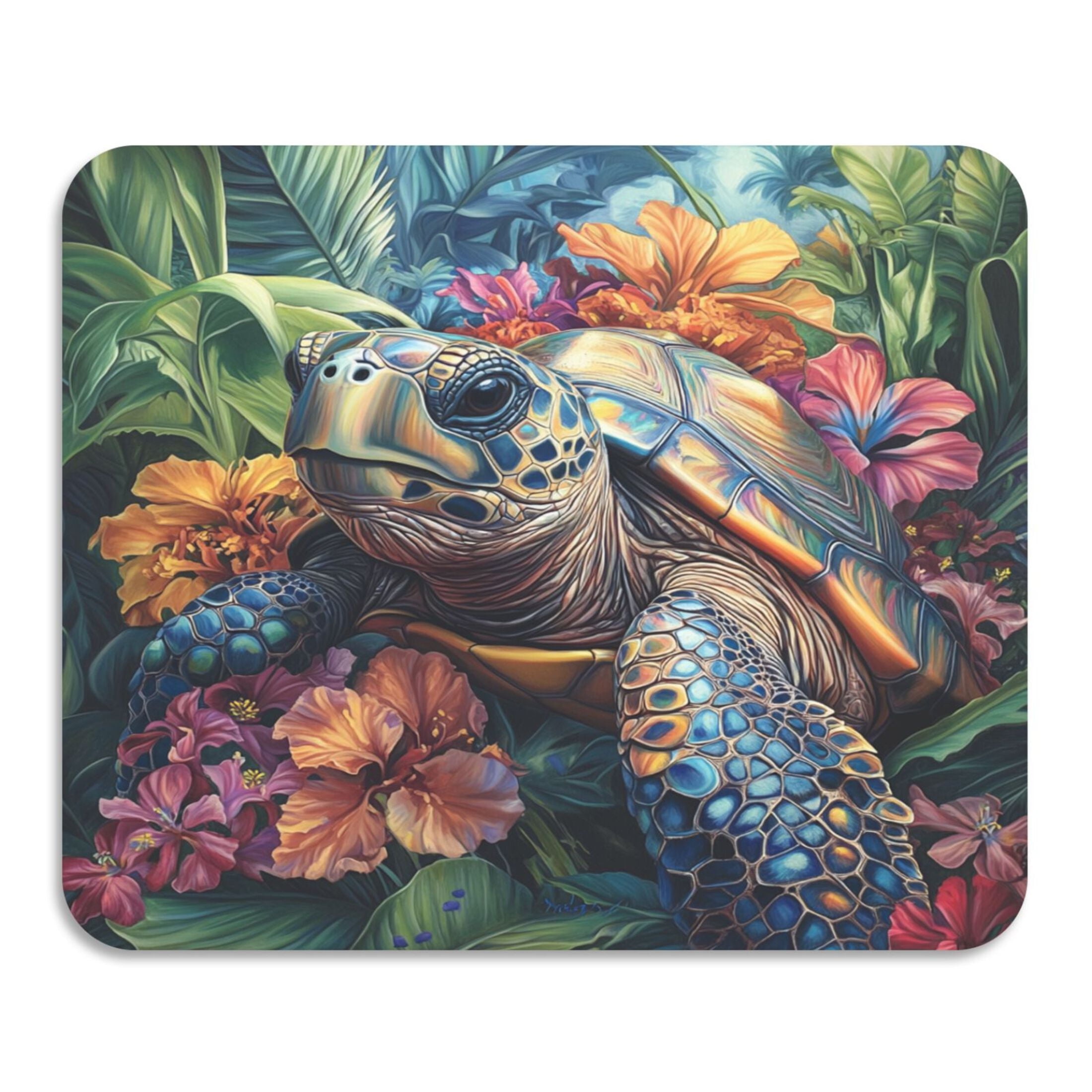 BZSMCE Dish Drying Mats Diatom Tropical Turtle Escape Creativity ...