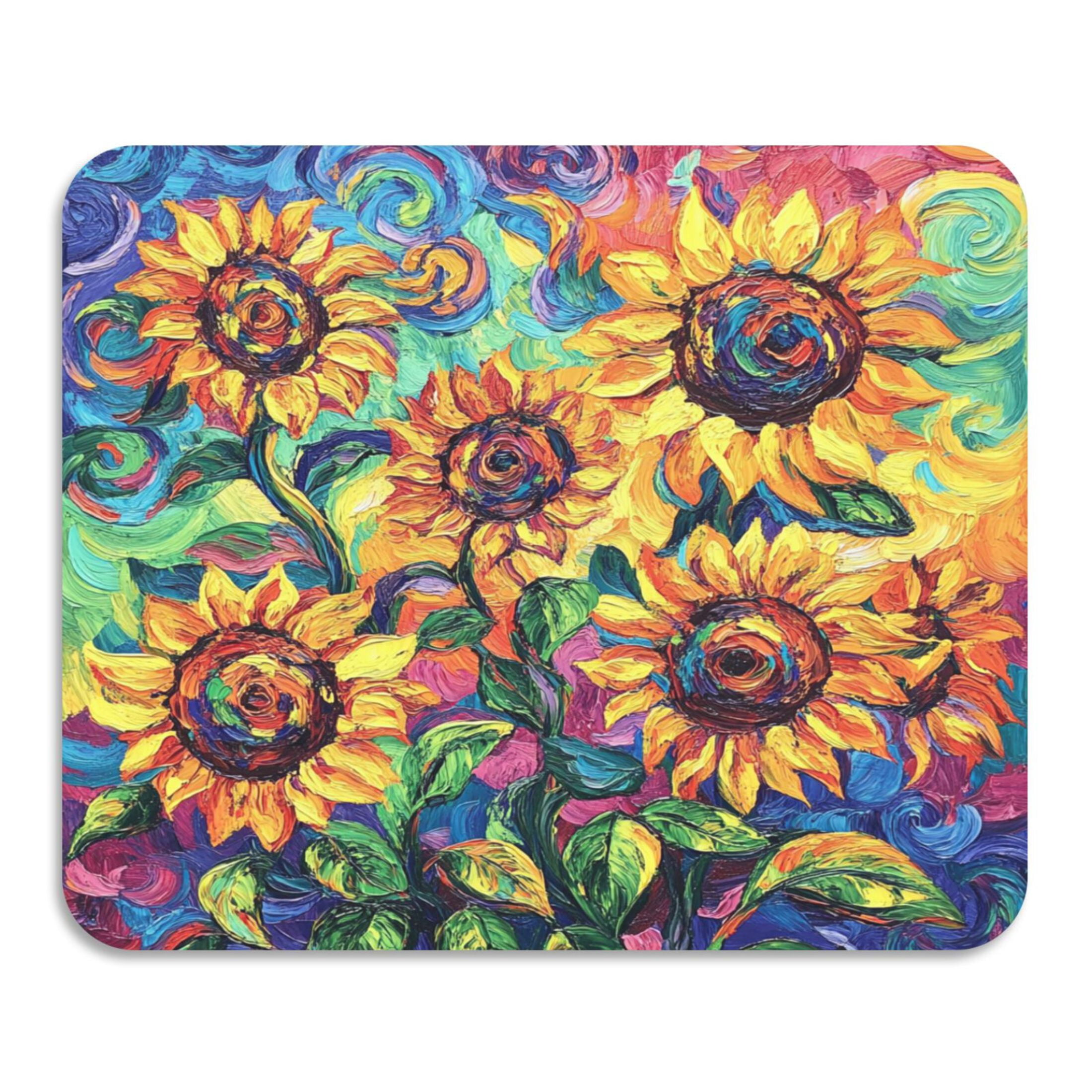 BZSMCE Dish Drying Mats Diatom Vibrant Sunflowers in Bloom Creativity ...