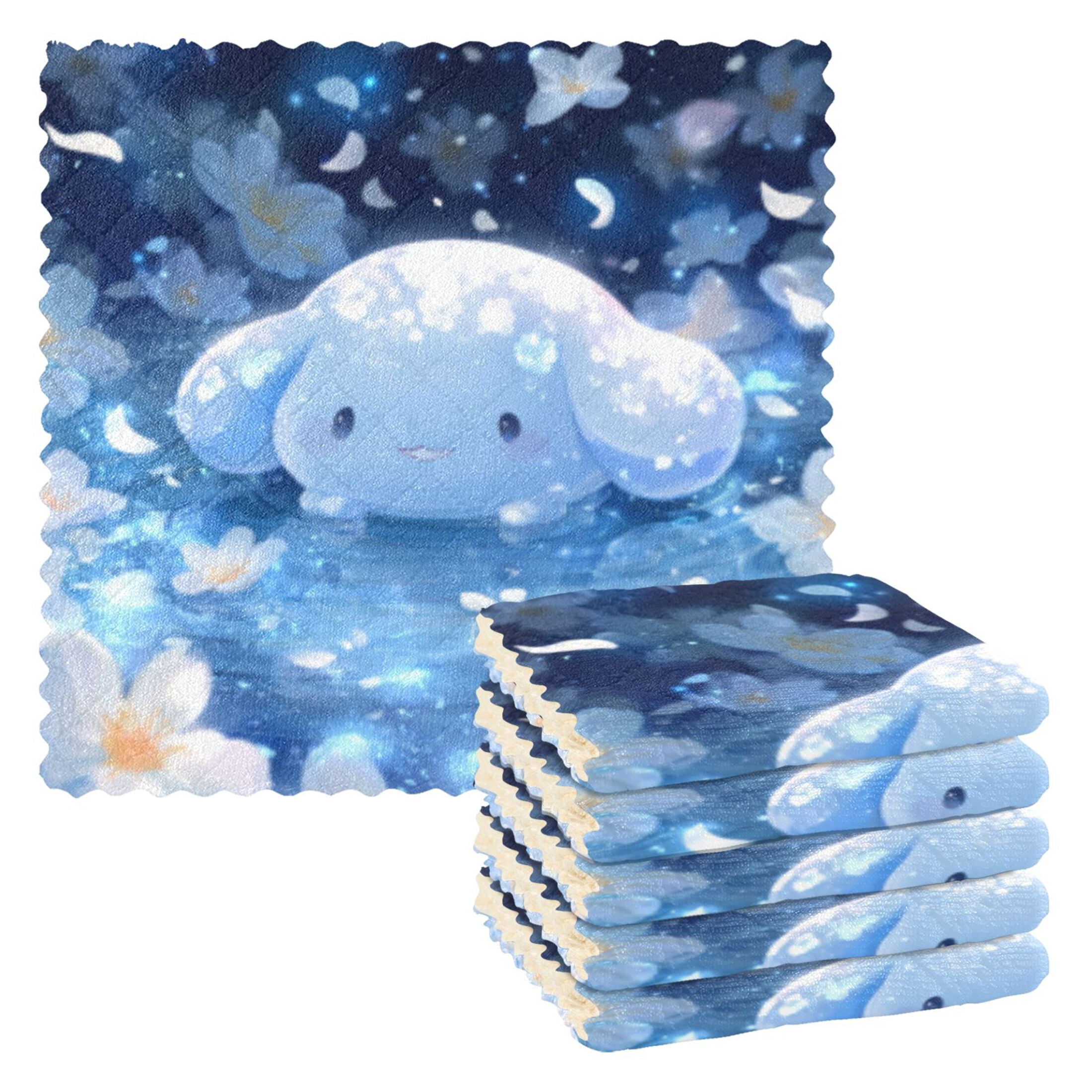 BZSMCE Dish Towels Reuseable Cleaning Cloths 6-pack In Starry Blossom ...