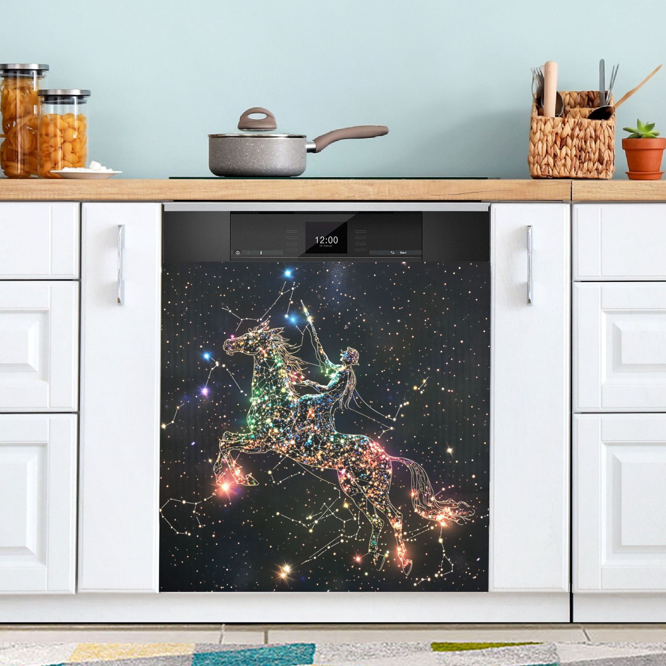 BZSMCE Dishwasher Magnet Cover Magnetic Sticker Creatively Stellar ...