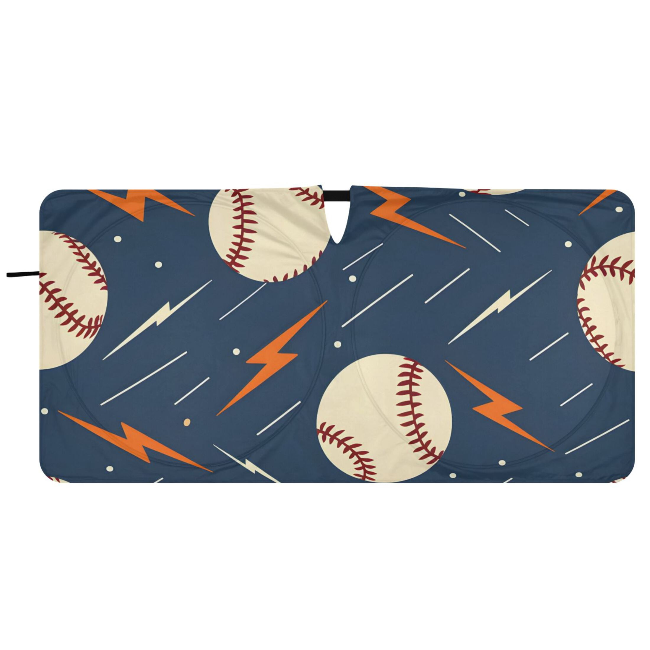 BZSMCE Dynamic Baseballs with Lightning Bolts Pattern Shade Foldable UV ...
