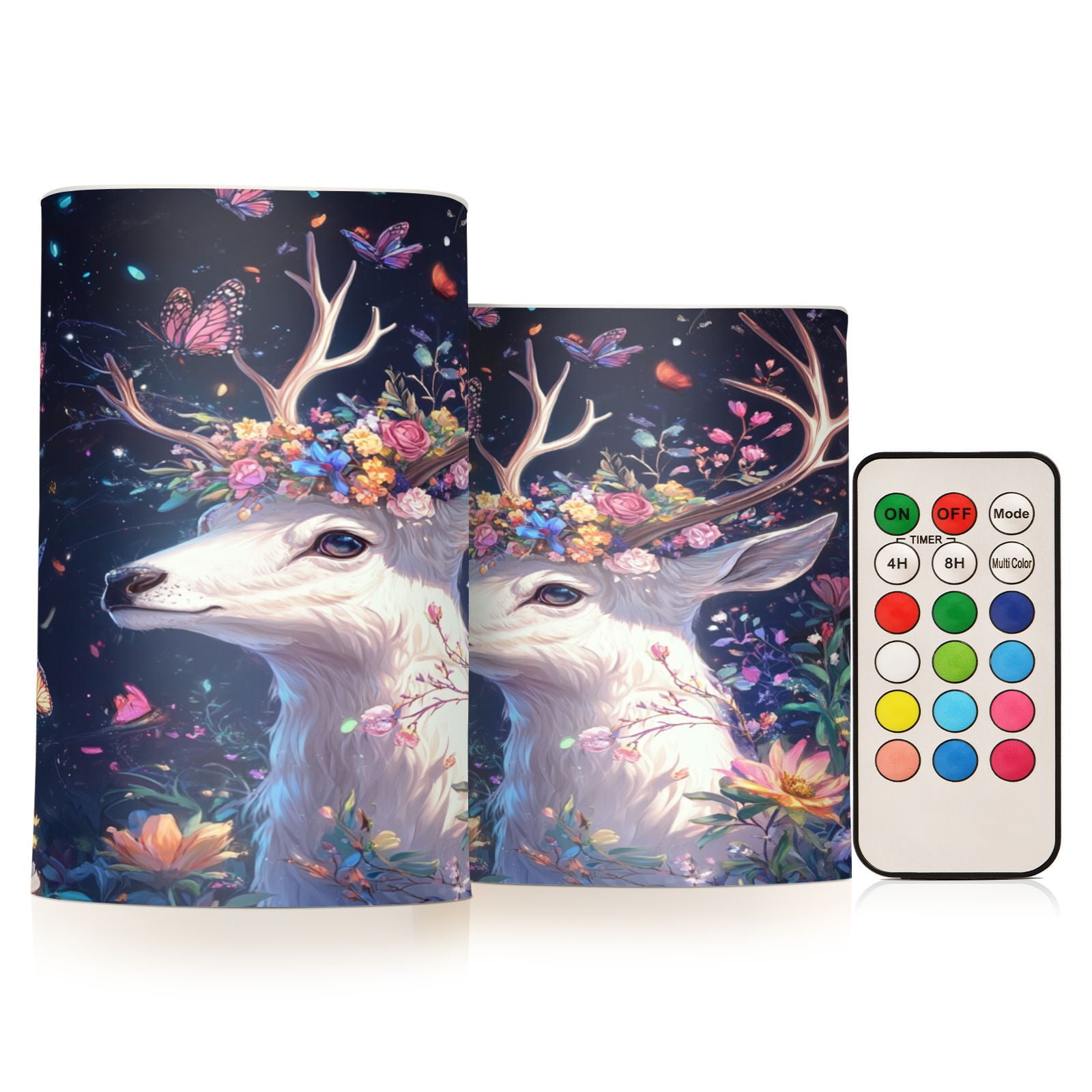 BZSMCE Flameless Candles LED Lights Fae & Flora Creativity Battery ...