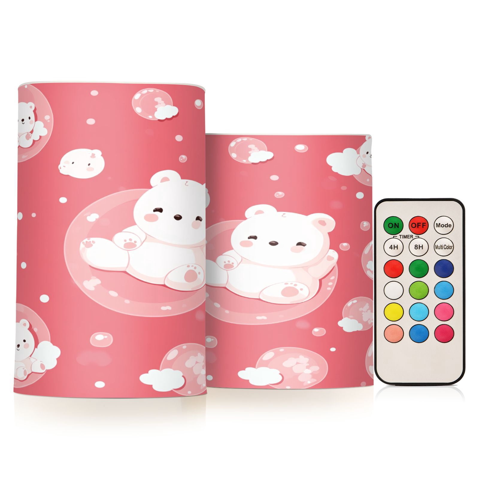 BZSMCE Flameless Candles LED Lights Playful Polar Bubbles Creativity ...