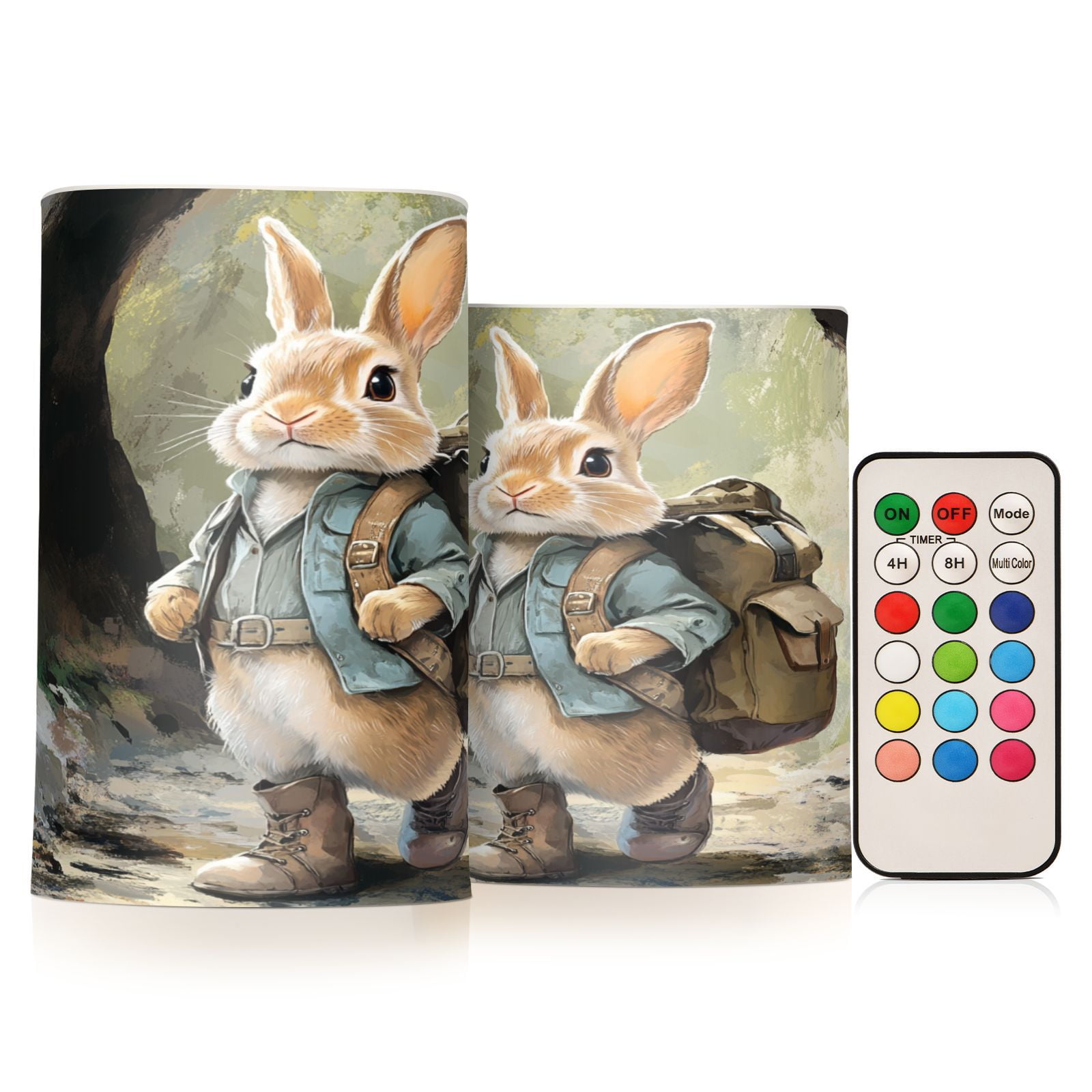BZSMCE Flameless Candles LED Lights Rabbit Exploring Cave Creativity ...