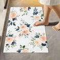 BZSMCE Flower Color Tile White Tile Pattern Pattern 2-Piece Non-Slip ...