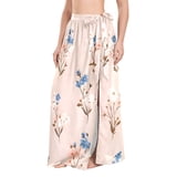 BZSMCE Flower Plain Pattern Maxi Cover-Up Skirt, Lightweight Quick-Dry ...